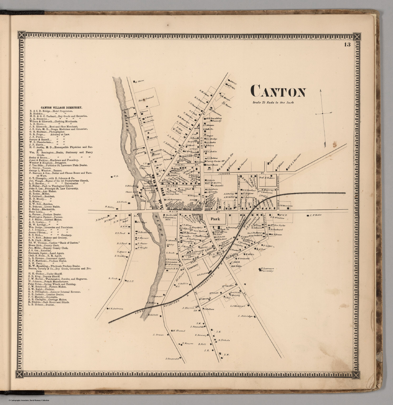 Canton, Saint Lawrence County, New York. - David Rumsey Historical Map ...