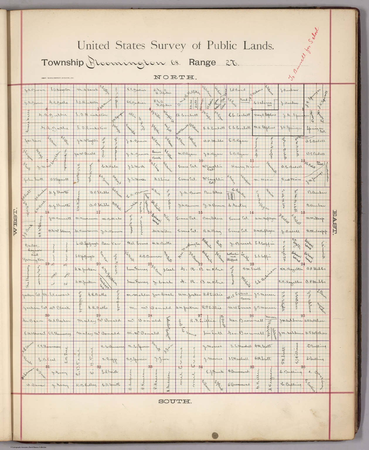 Township Bloomington, No. 68. Range 27 (W). (Decatur County, Iowa ...
