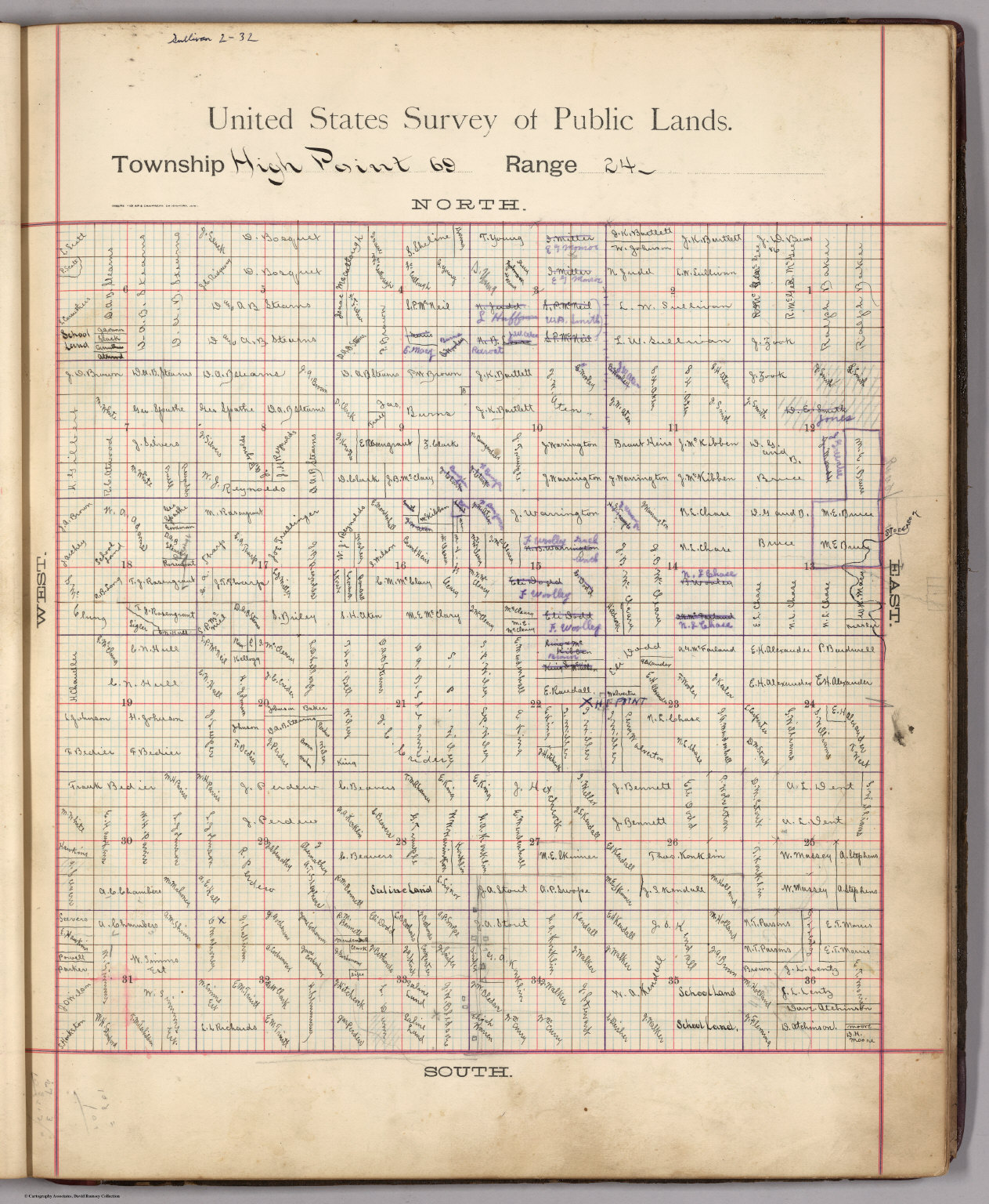 Township High Point, No. 69. Range 24 (W). (Decatur County, Iowa ...