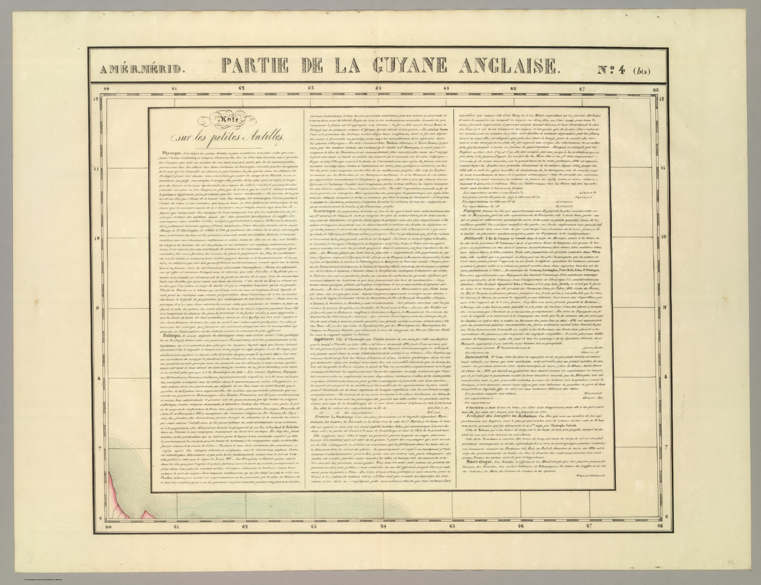 Partie, Guyane Anglaise. Amer. Merid. 4 bis. - David Rumsey Historical ...