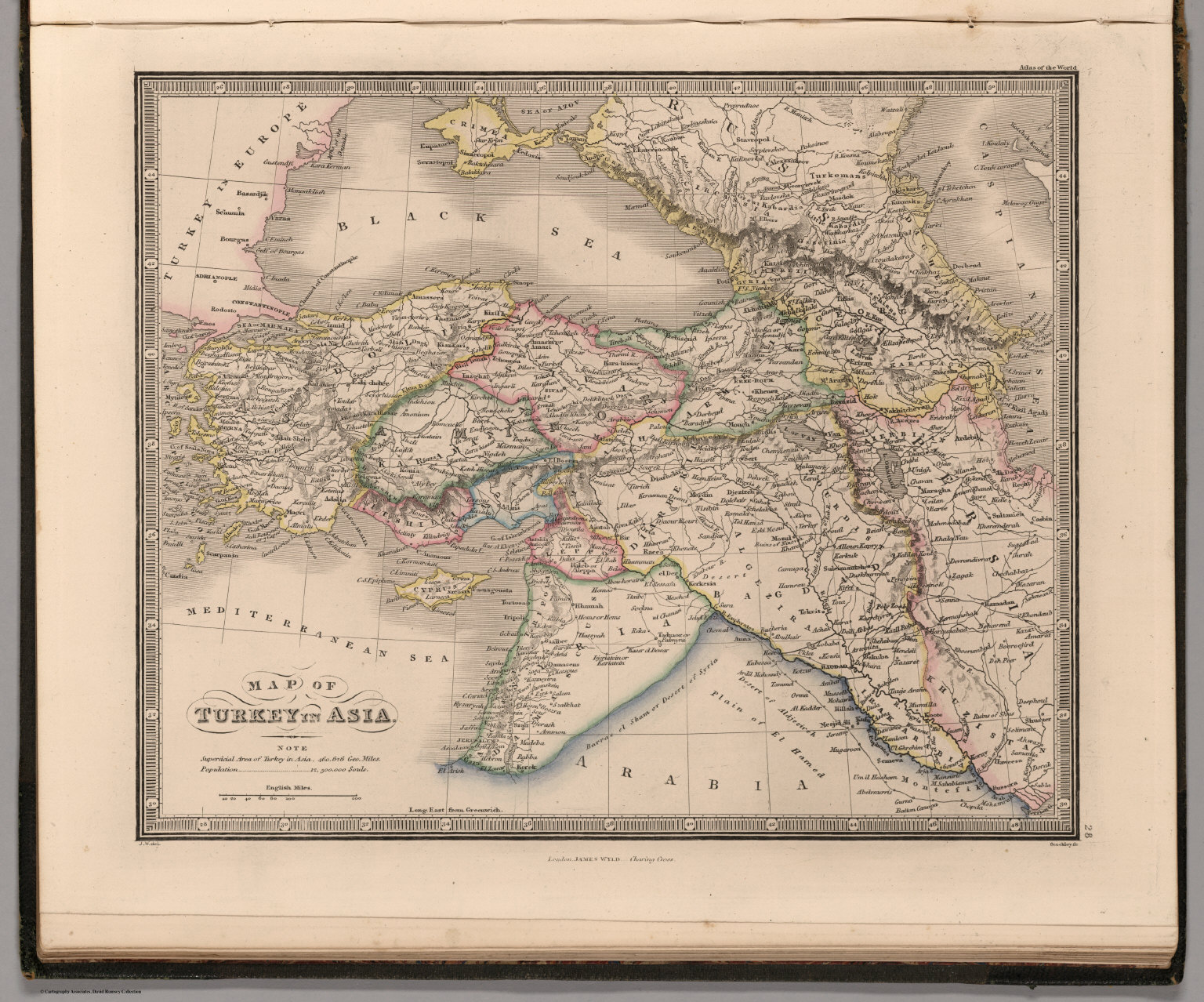 Map of Turkey in Asia - David Rumsey Historical Map Collection