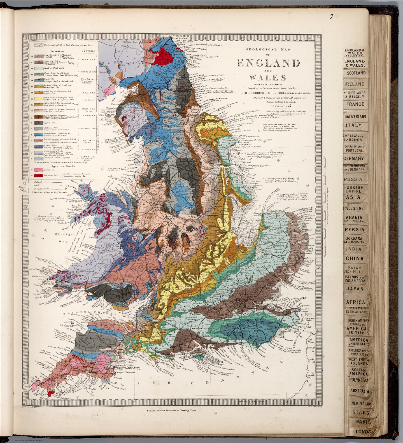 Geological Map of England and Wales. - David Rumsey Historical Map ...