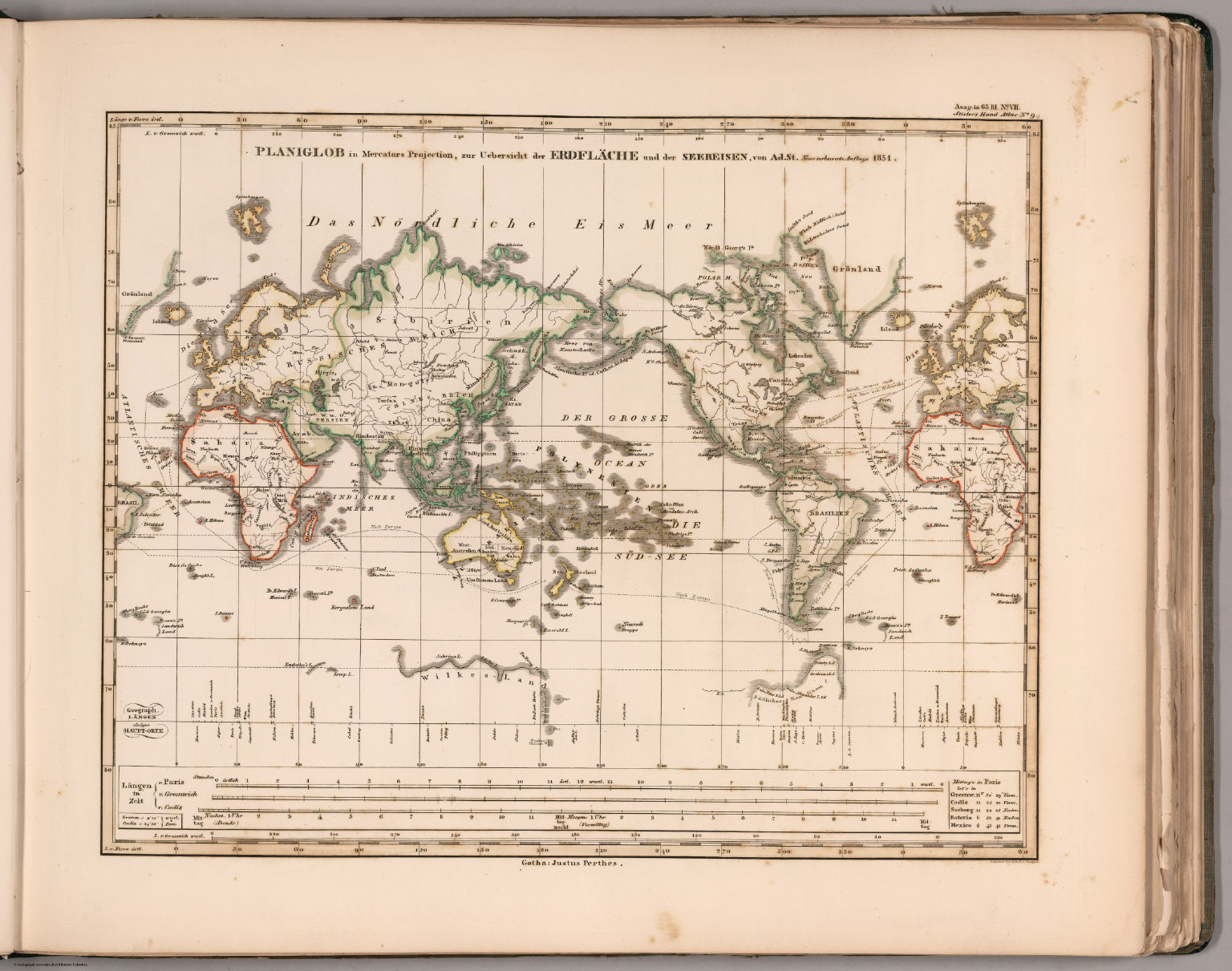 Planiglob in Mercators Projection. (Antipodes). - David Rumsey ...