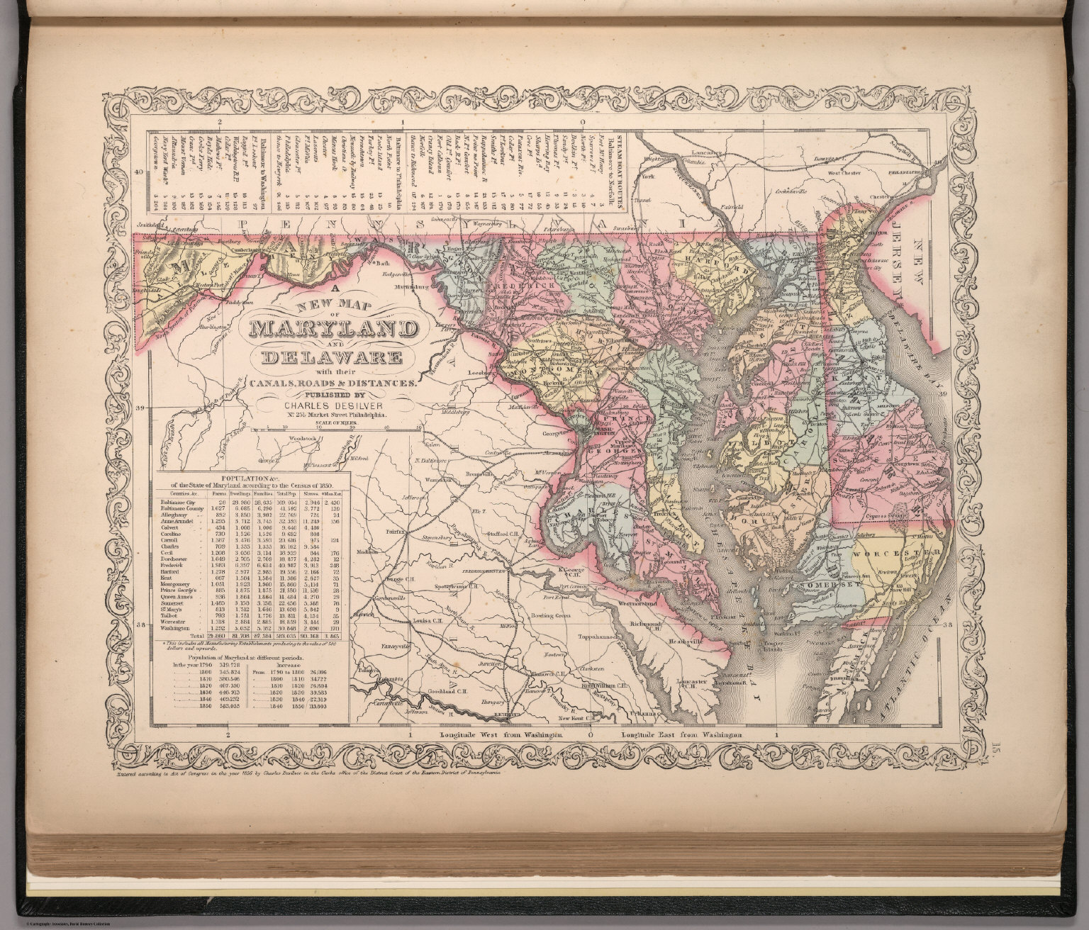 A New Map of Maryland and Delaware - David Rumsey Historical Map Collection