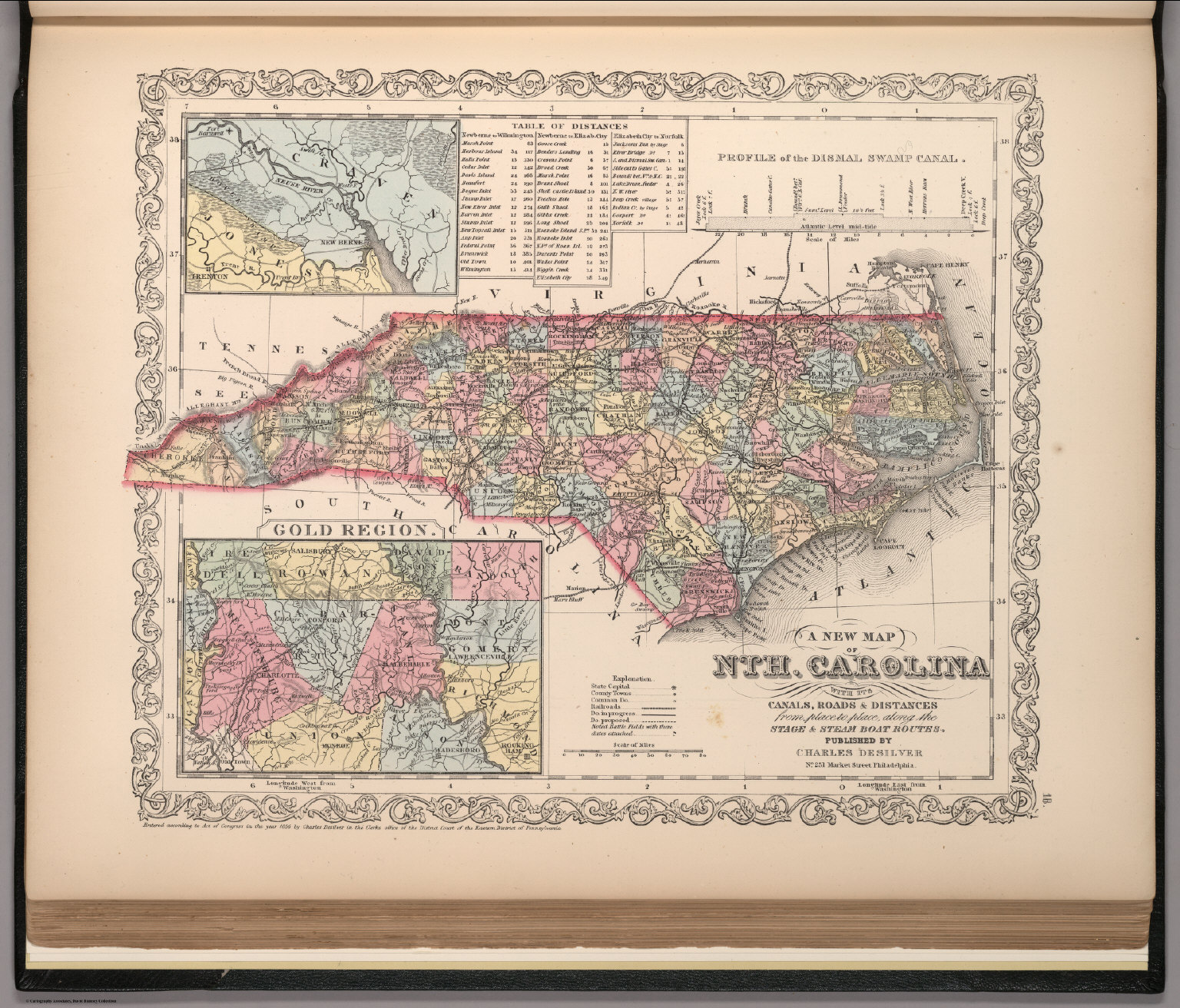 A New Map of North Carolina - David Rumsey Historical Map Collection