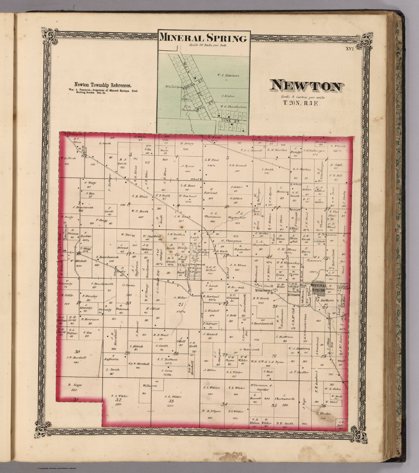 Newton Township, Whiteside County, Illinois. Mineral Springs. - David ...