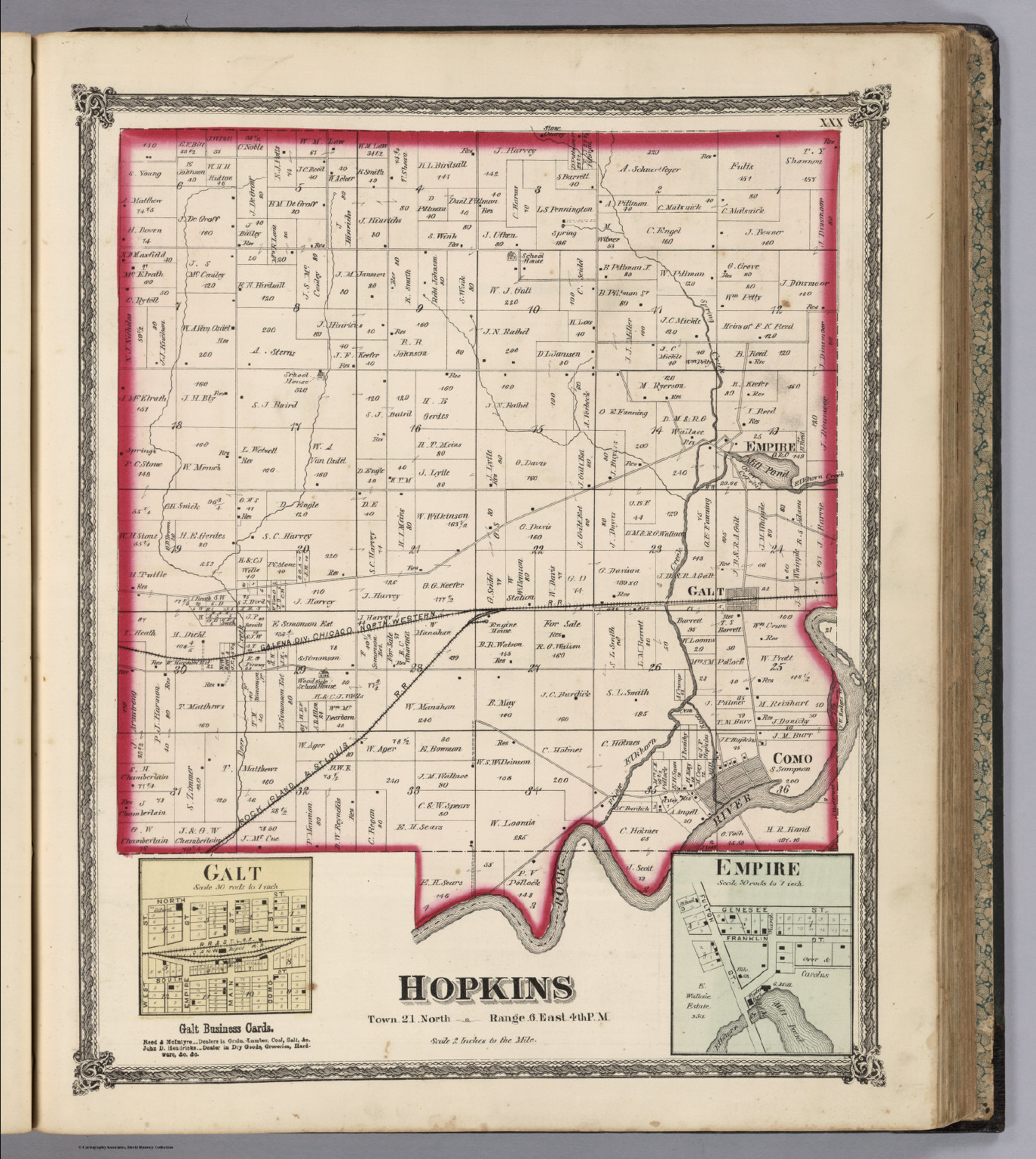Hopkins Township, Whiteside County, Illinois. Galt. Empire. - David ...