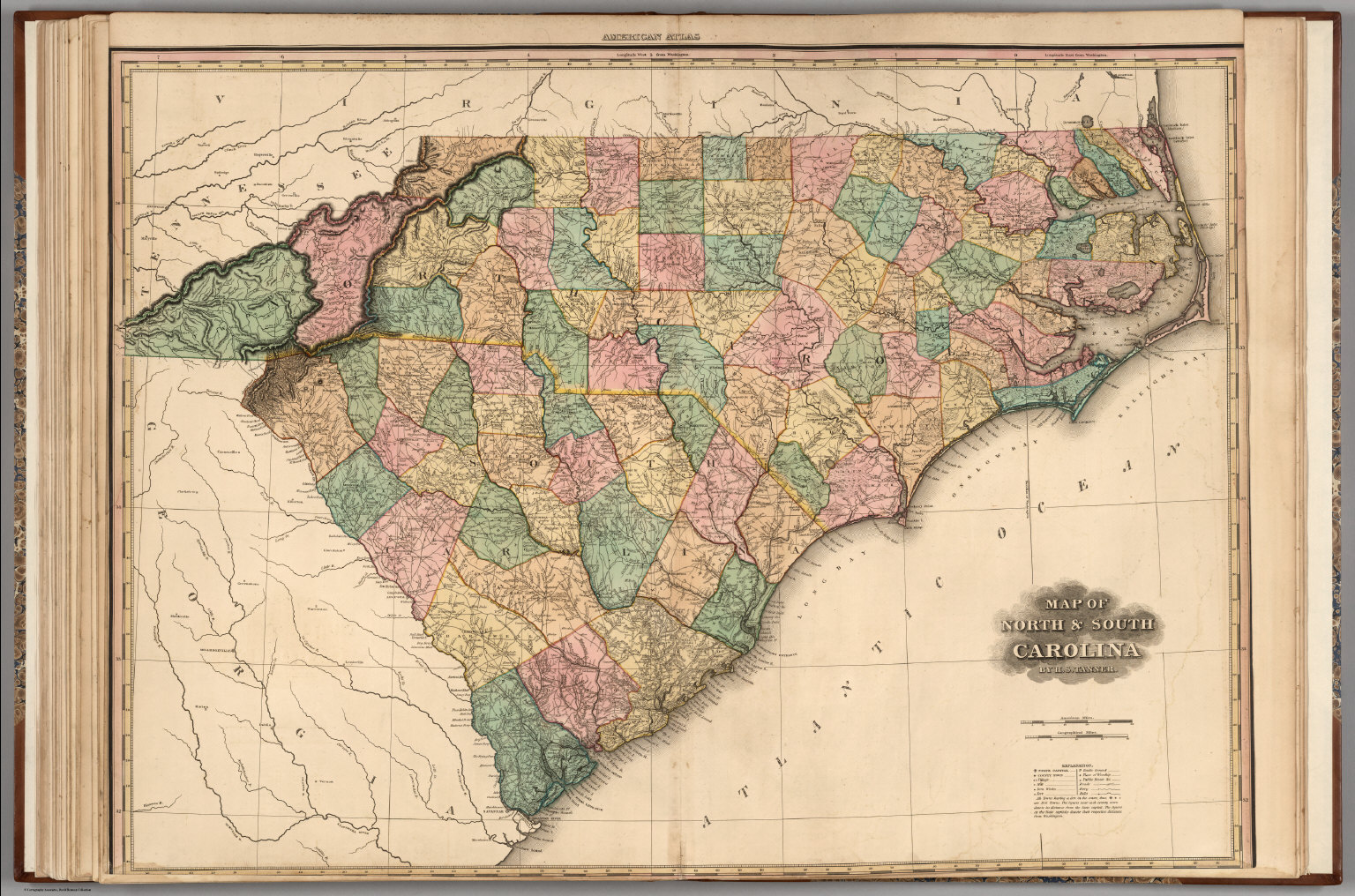 Map of North & South Carolina. - David Rumsey Historical Map Collection