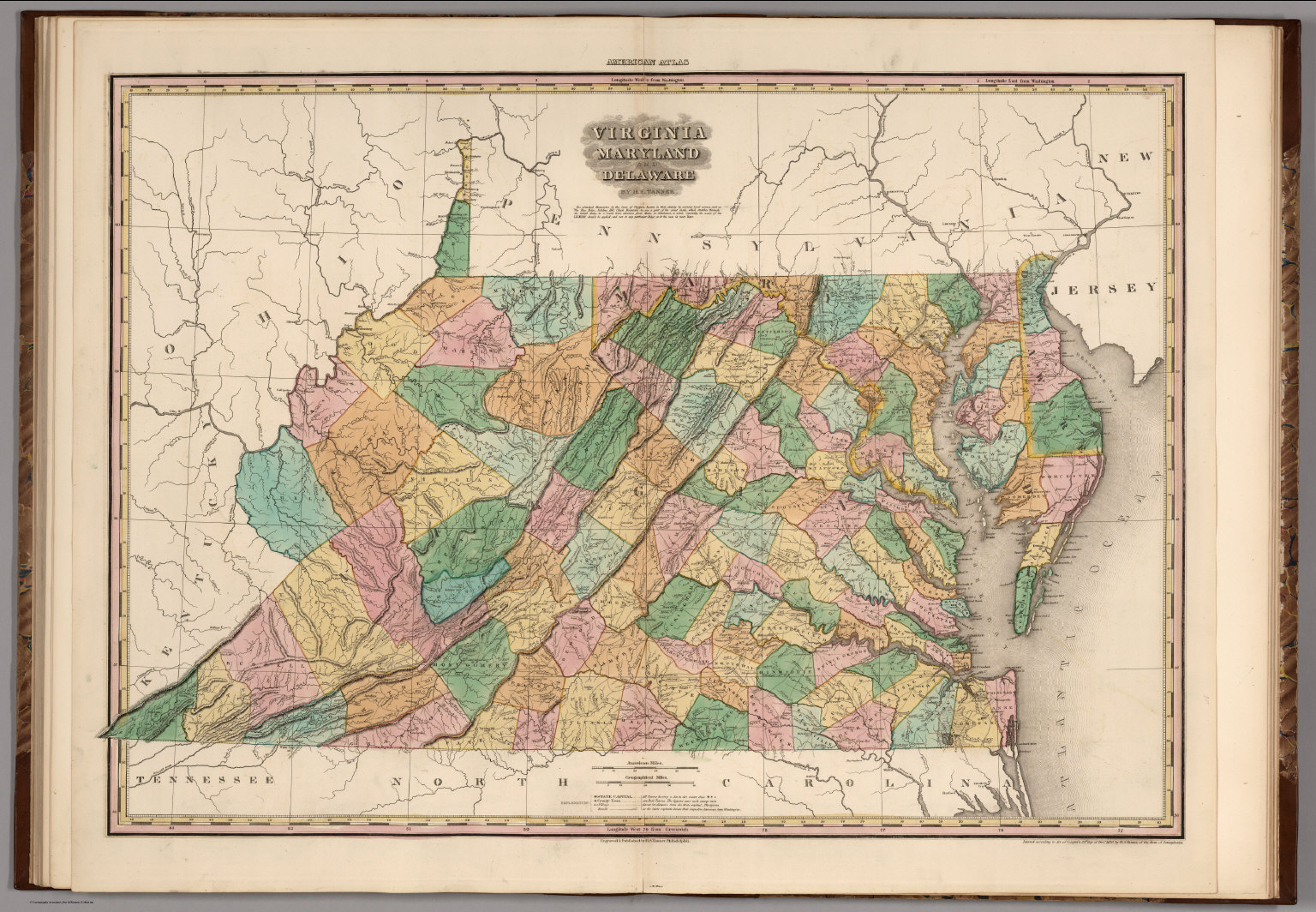 Virginia, Maryland and Delaware. - David Rumsey Historical Map Collection