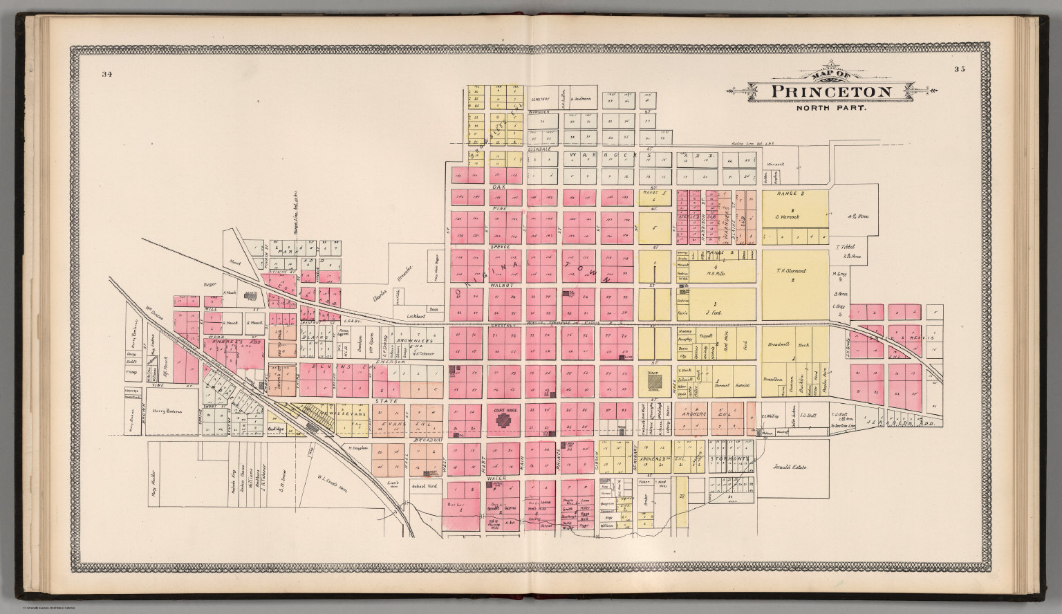 North Part of Princeton, Gibson County, Indiana. - David Rumsey ...