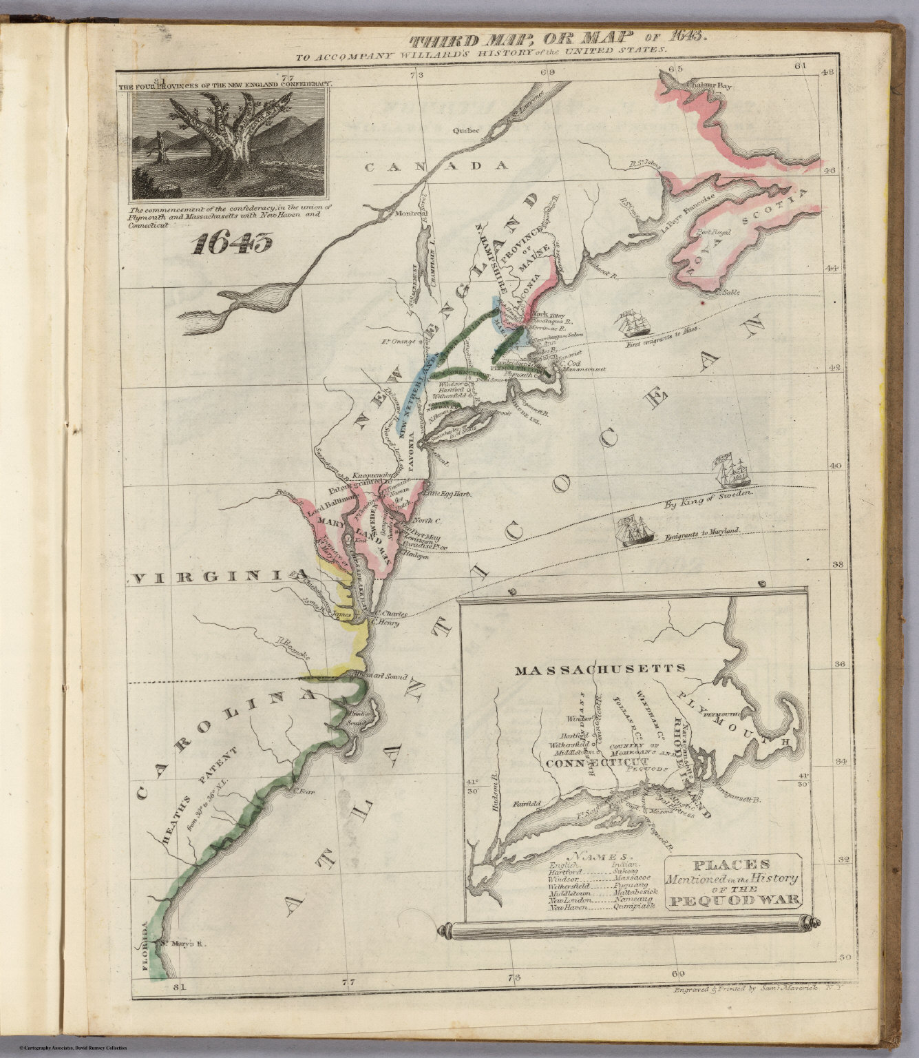 Third Map or Map Of 1643 - David Rumsey Historical Map Collection