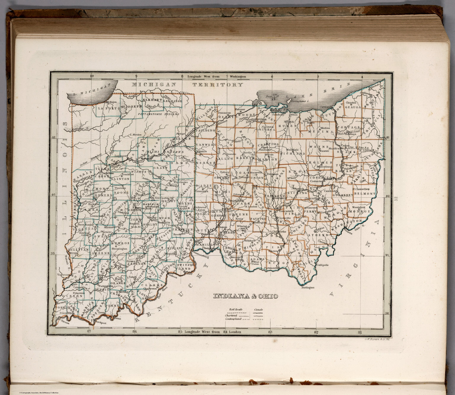 Indiana and Ohio - David Rumsey Historical Map Collection