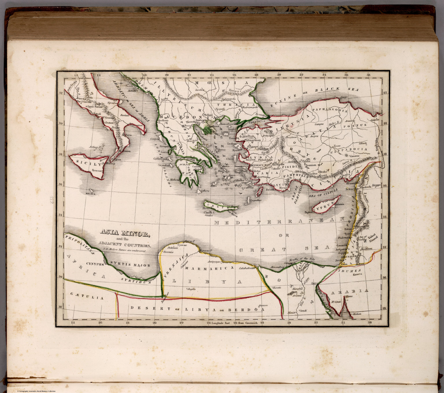 Asia Minor and the adjacent countries - David Rumsey Historical Map ...