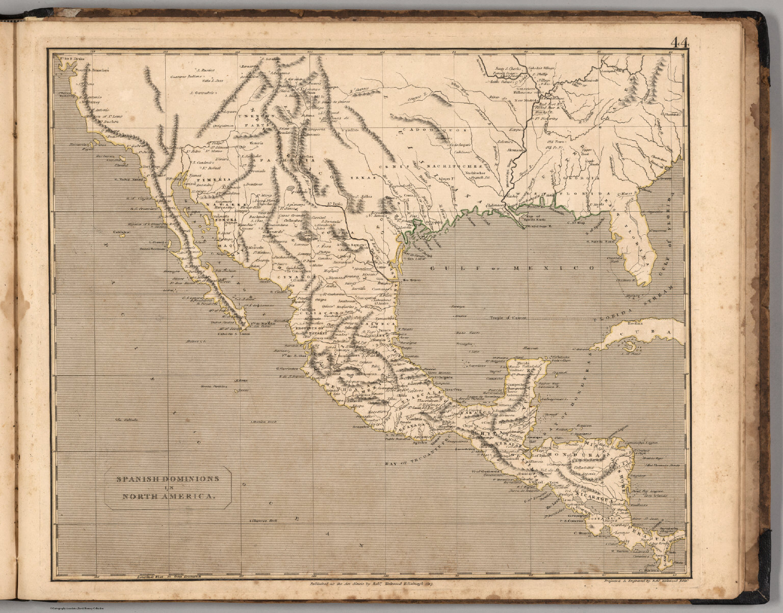 Spanish Dominions in North America. - David Rumsey Historical Map ...