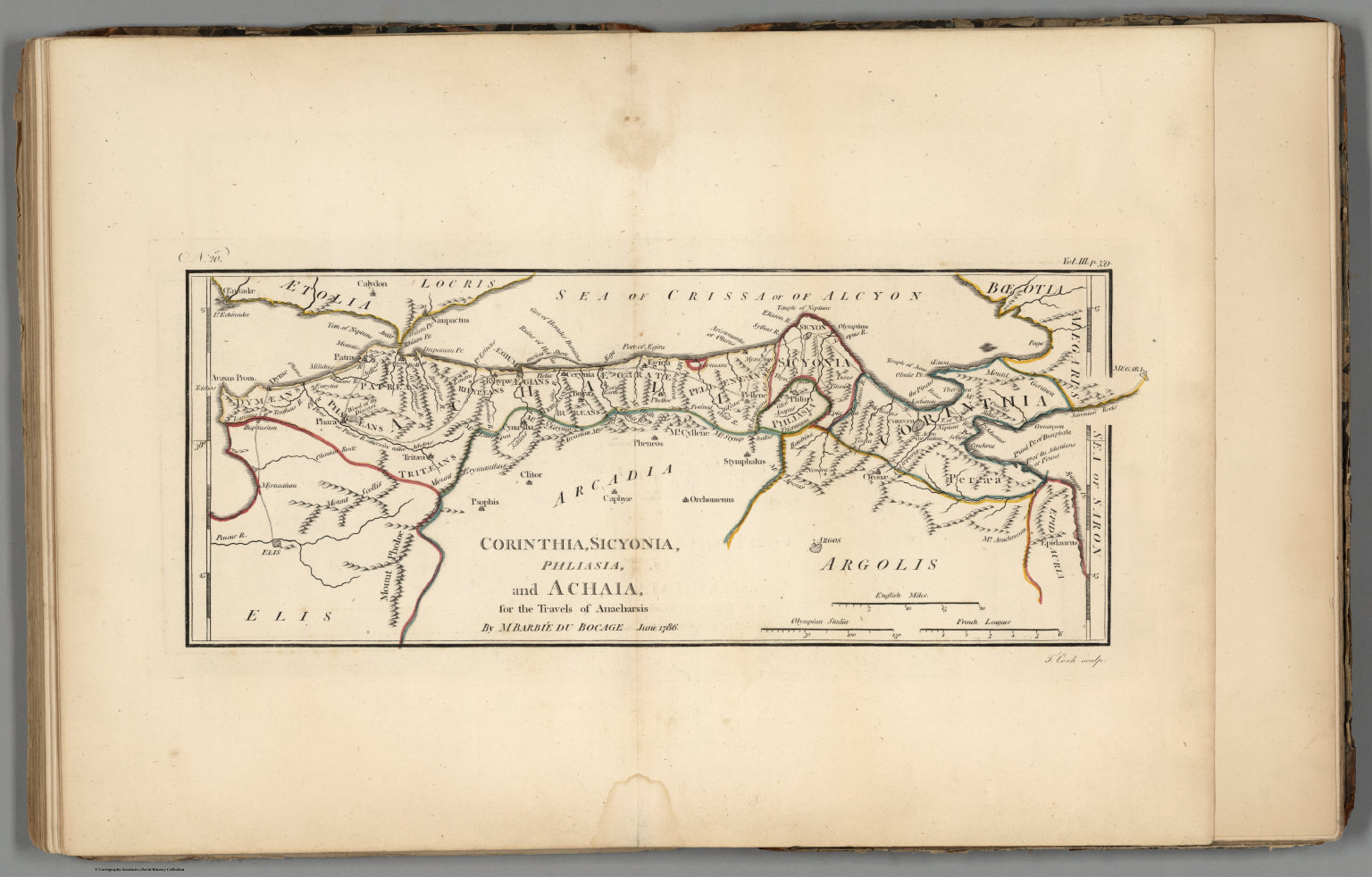 Corinthia, Sicyonia and Achaia. No. 20 - David Rumsey Historical Map ...