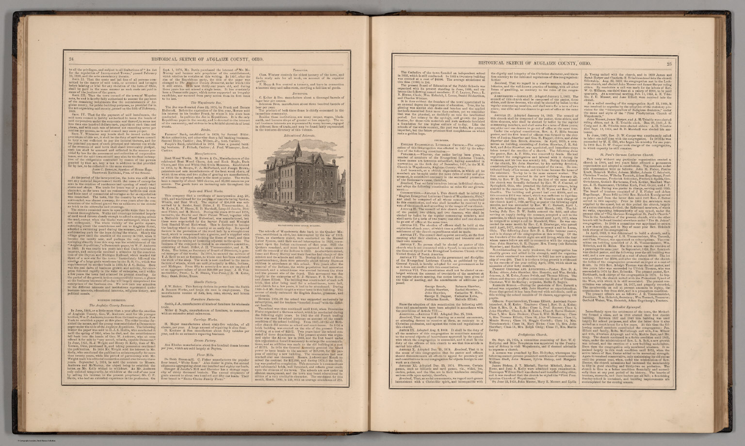 Text: Historical Sketch of Auglaize County, Ohio (continued). - David ...