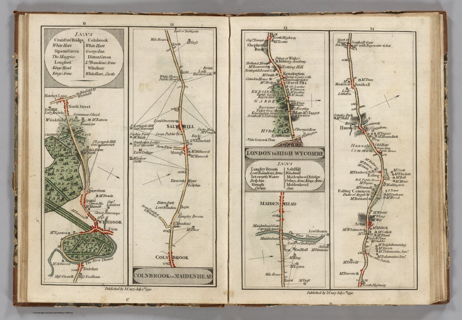 Colnbrook to Maidenhead, London to High Wycombe. - David Rumsey ...