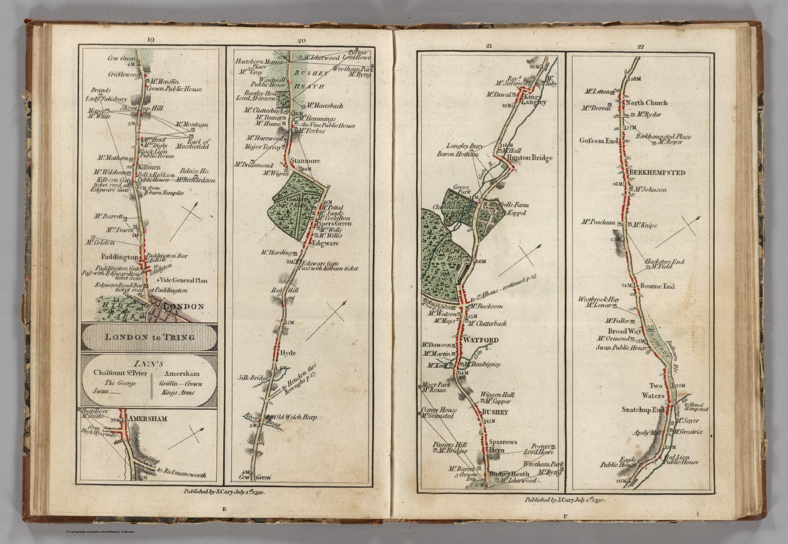 London to Tring. - David Rumsey Historical Map Collection