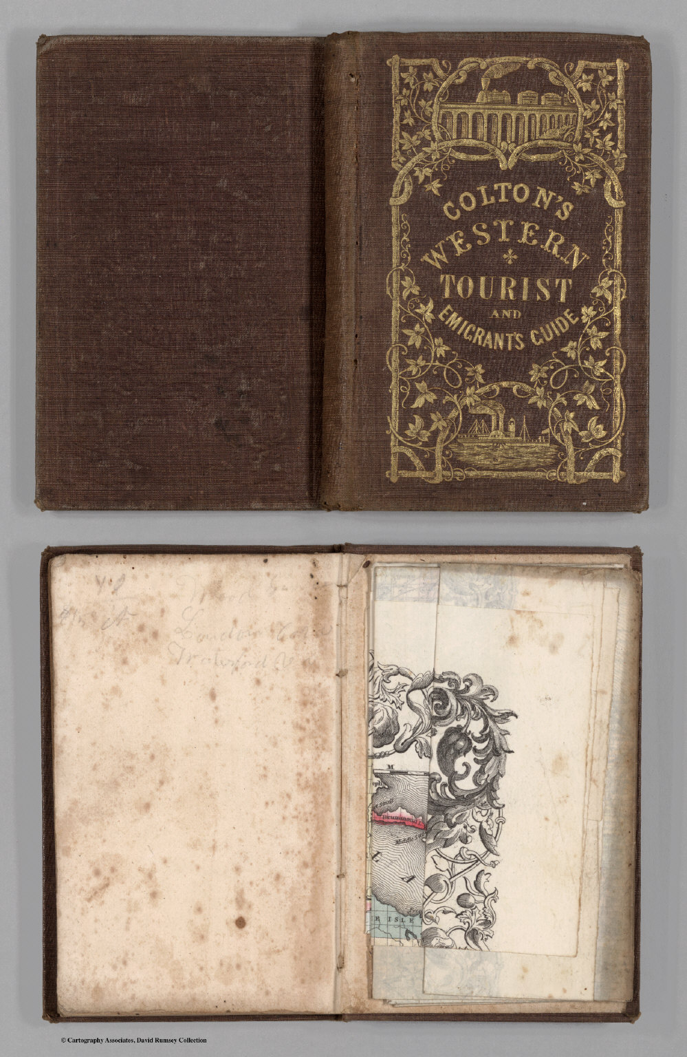 Covers: Colton's Western Tourist And Emigrant Guide - David Rumsey ...