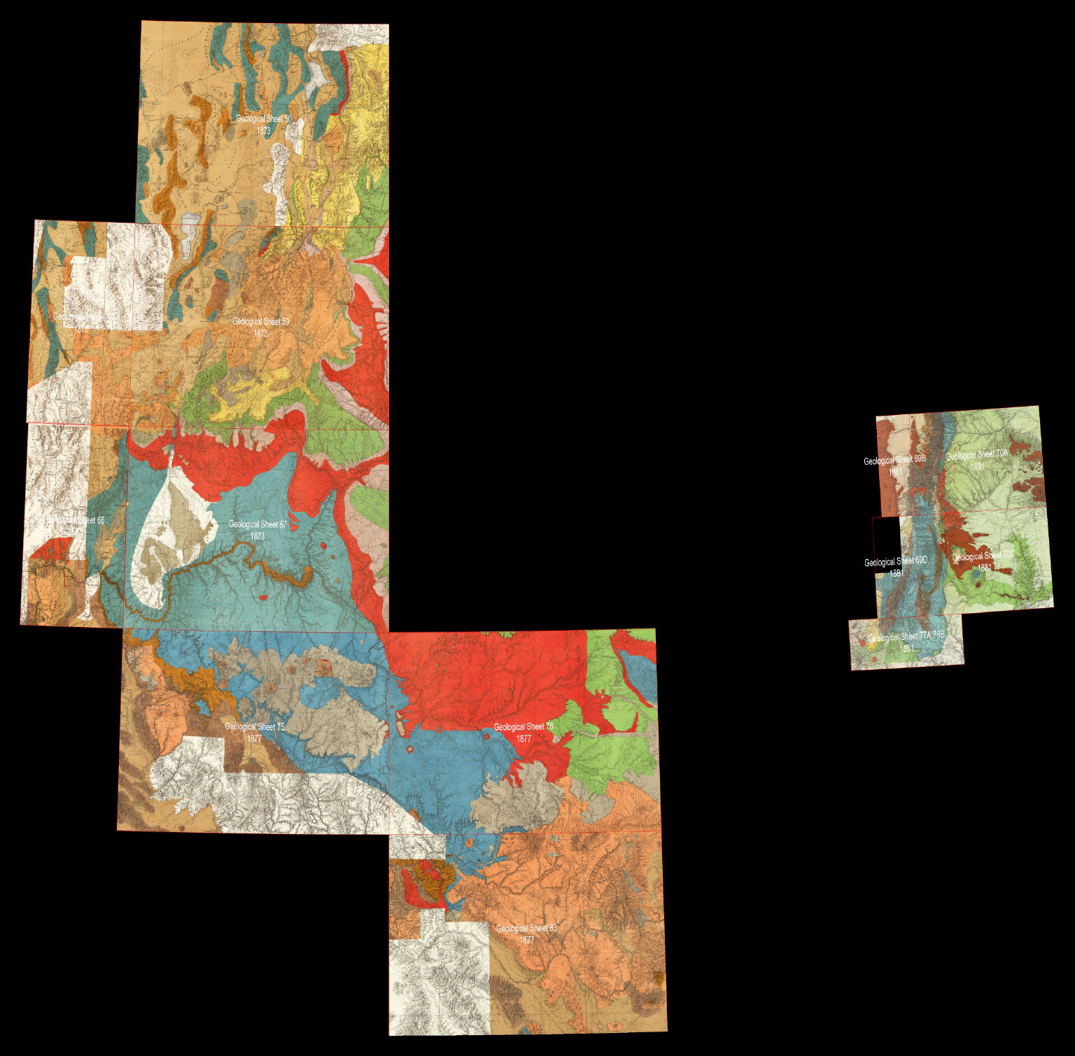 Composite: Index to Geological Atlas Sheets - David Rumsey Historical ...