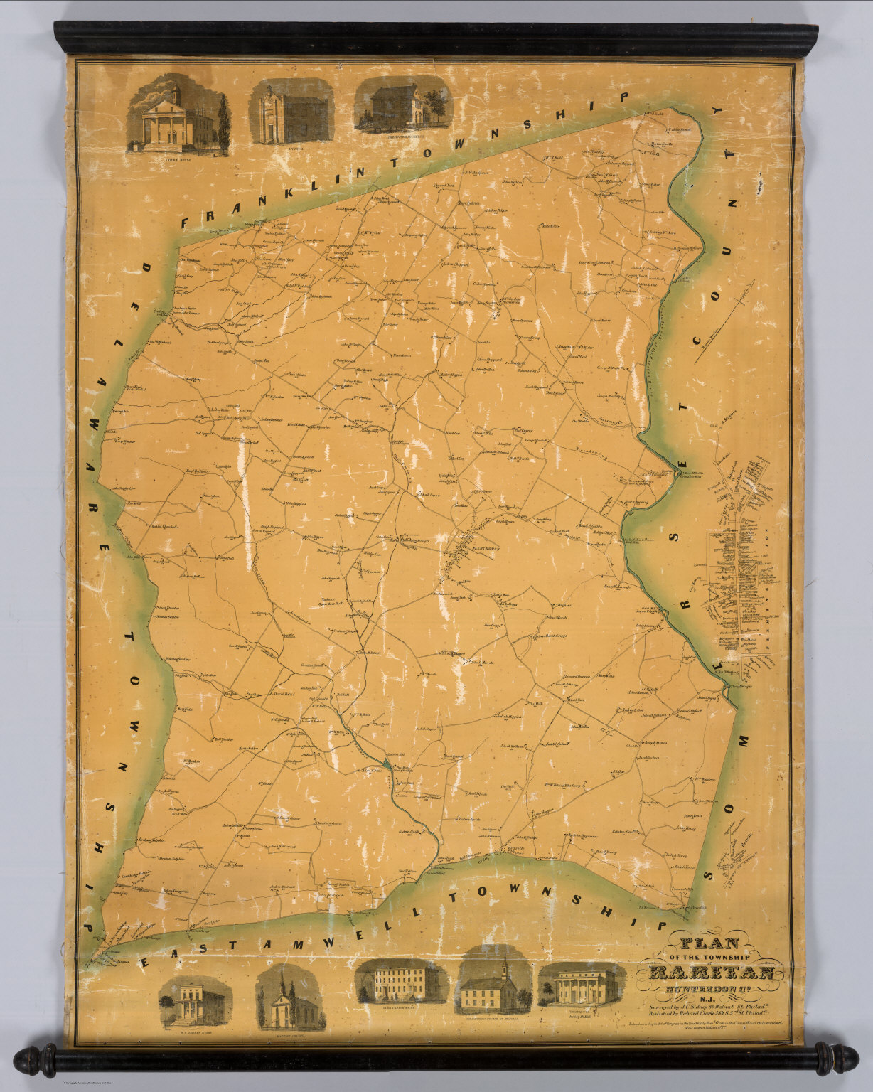 Plan Of The Township of Raritan - David Rumsey Historical Map Collection