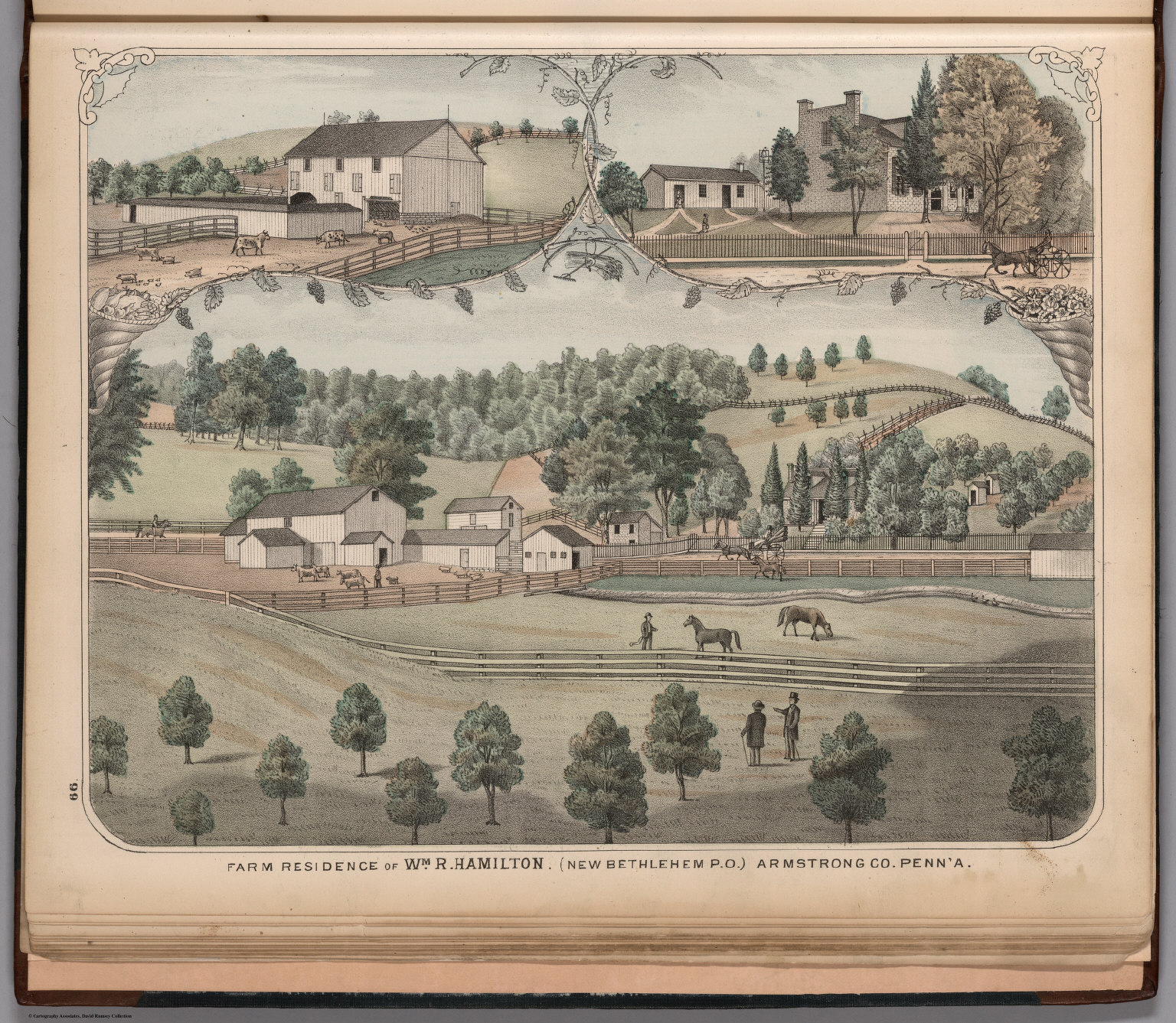 View: Farm Residence of Wm. R. Hamilton, Clarion County, Pennsylvania ...