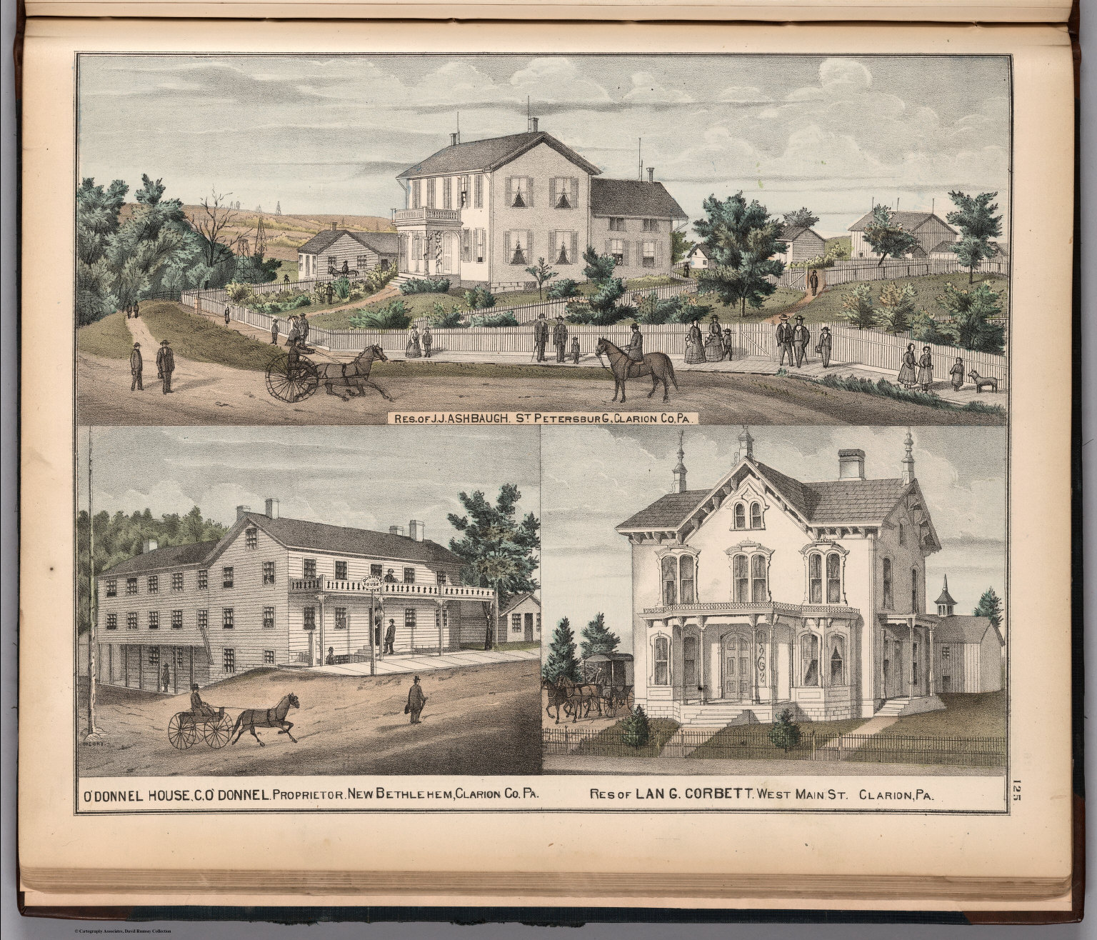 View: O'Donnel House, C.O. O'Donnel, Proprietor. Residences of Lan G ...