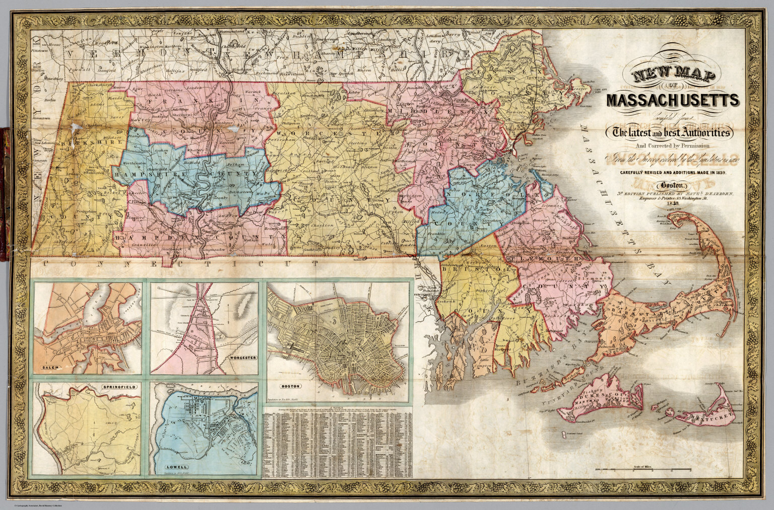 New Map Of Massachusetts - David Rumsey Historical Map Collection