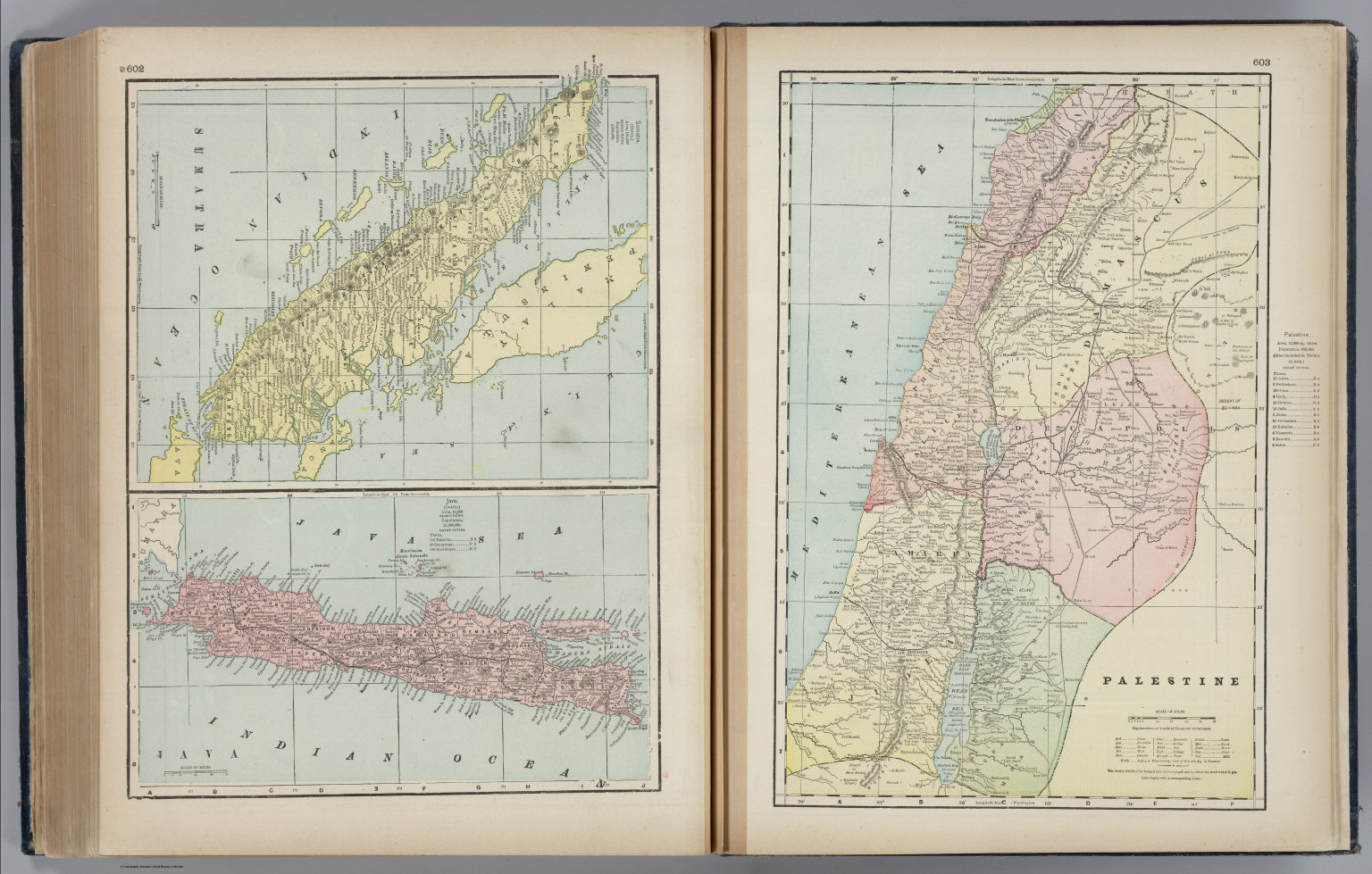Sumatra. Java. Palestine. - David Rumsey Historical Map Collection