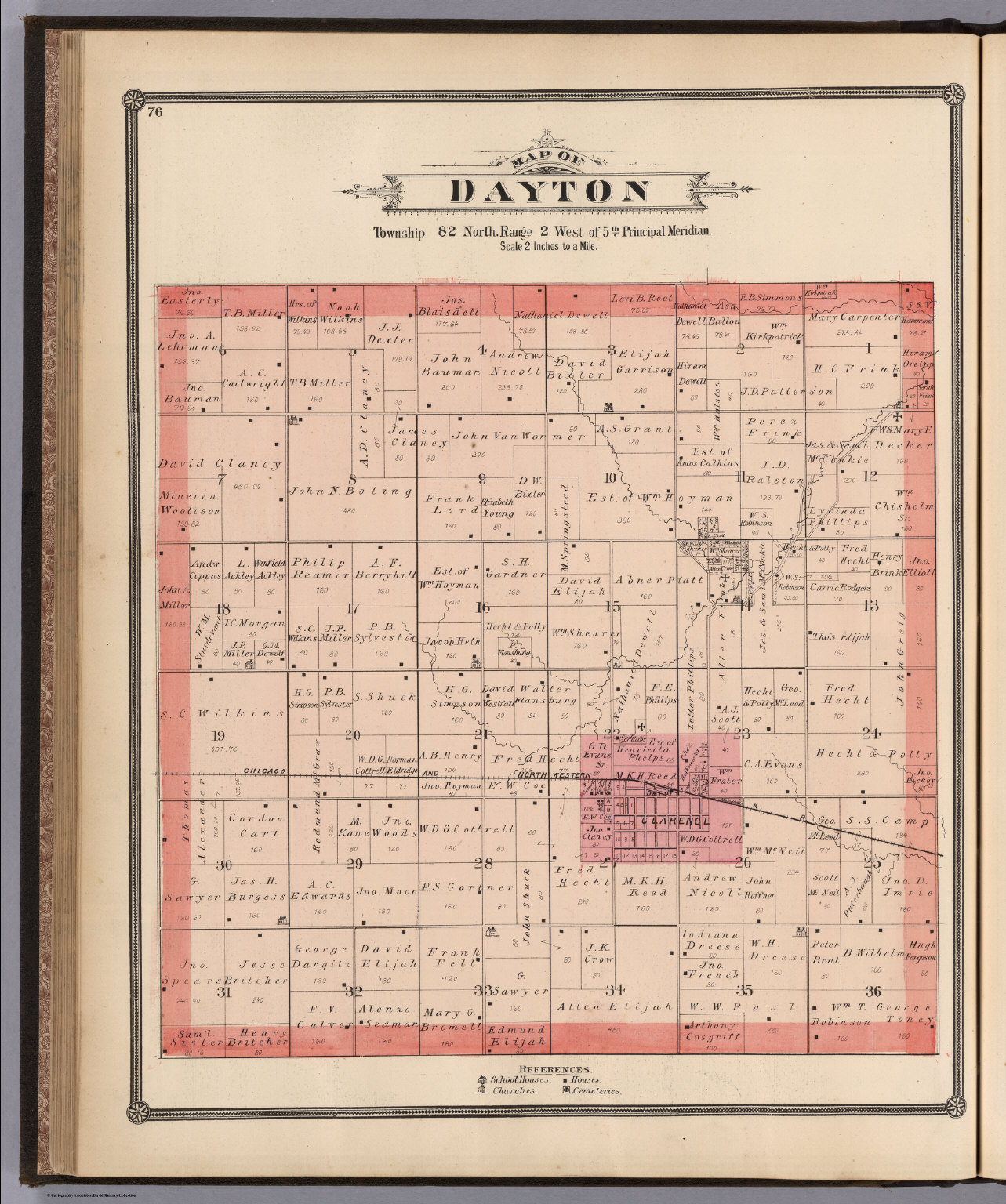 Dayton Township. - David Rumsey Historical Map Collection