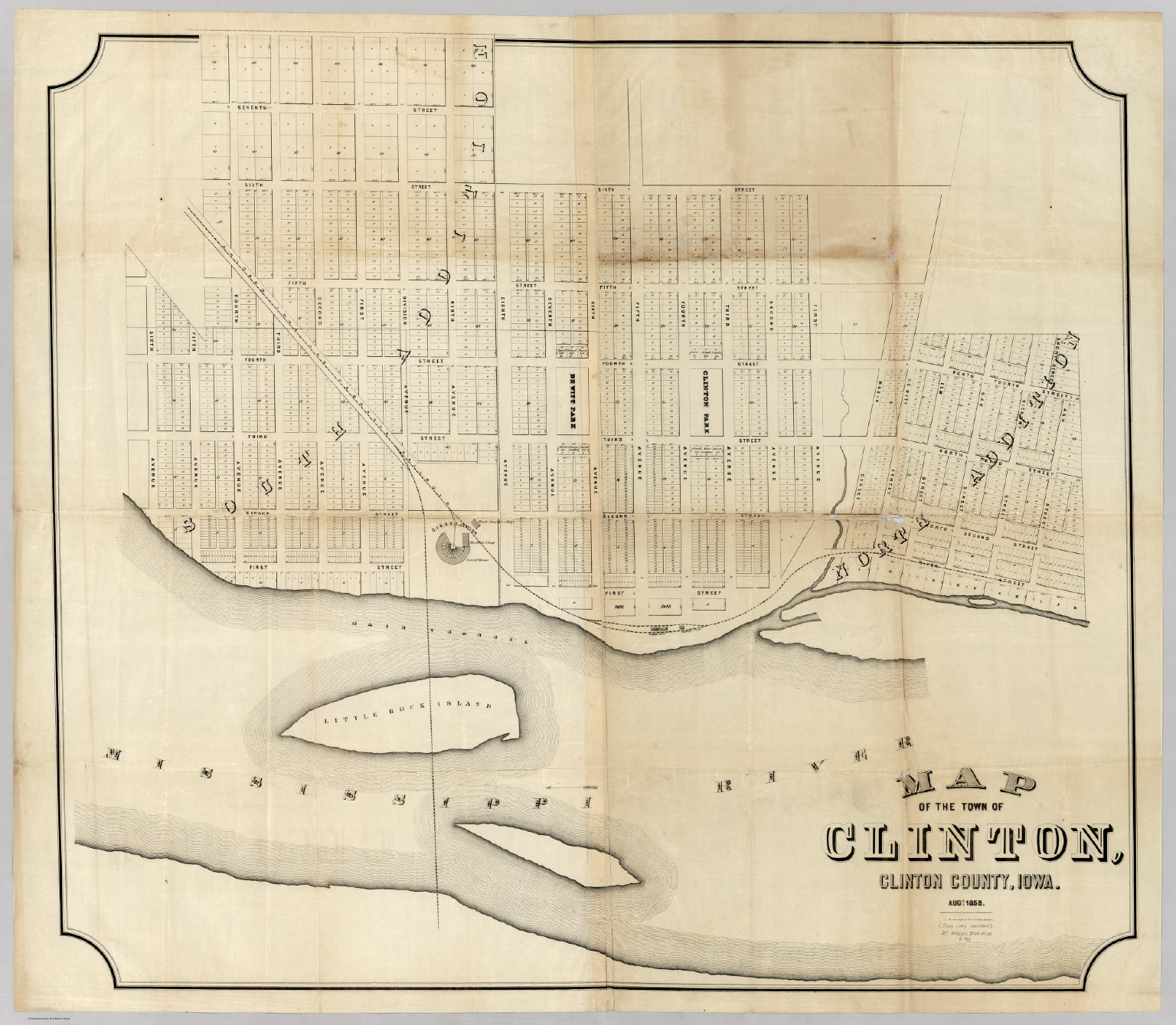 Map Of The Town Of Clinton - David Rumsey Historical Map Collection