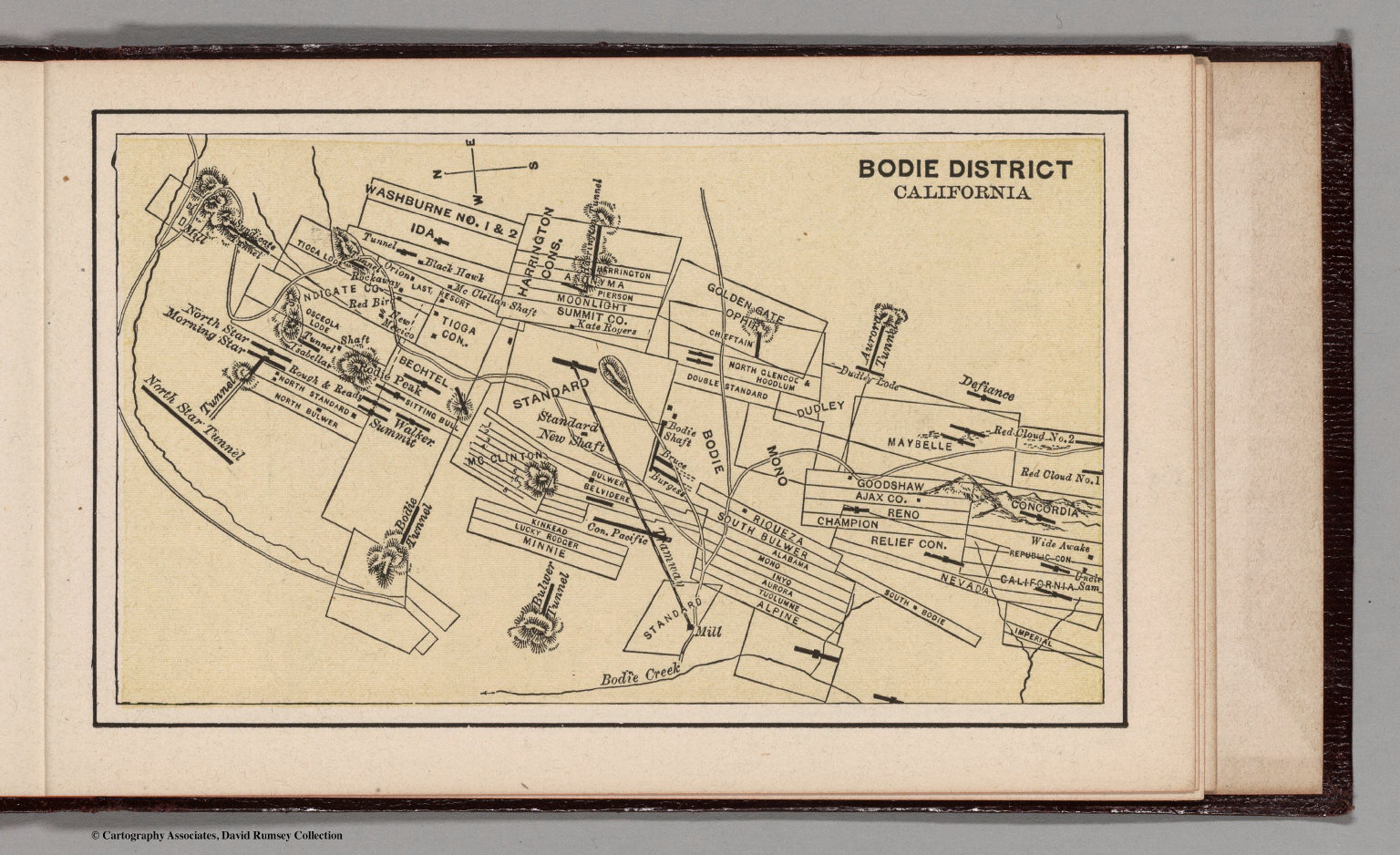 Bodie District, California - David Rumsey Historical Map Collection