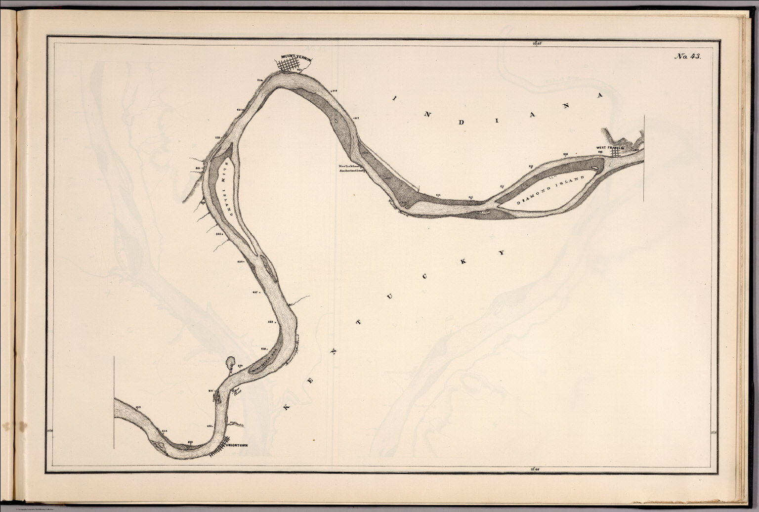 No. 43: Map Of The Ohio River - David Rumsey Historical Map Collection