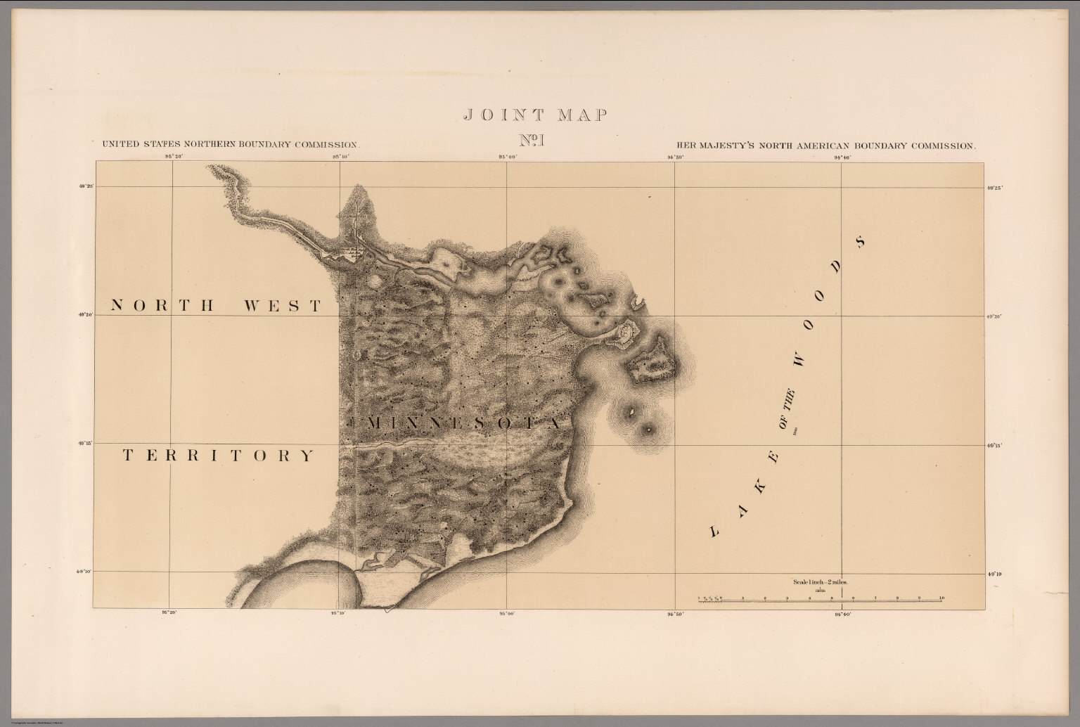 Joint Map No. I. United States Northern Boundary Commission. (Canadian ...
