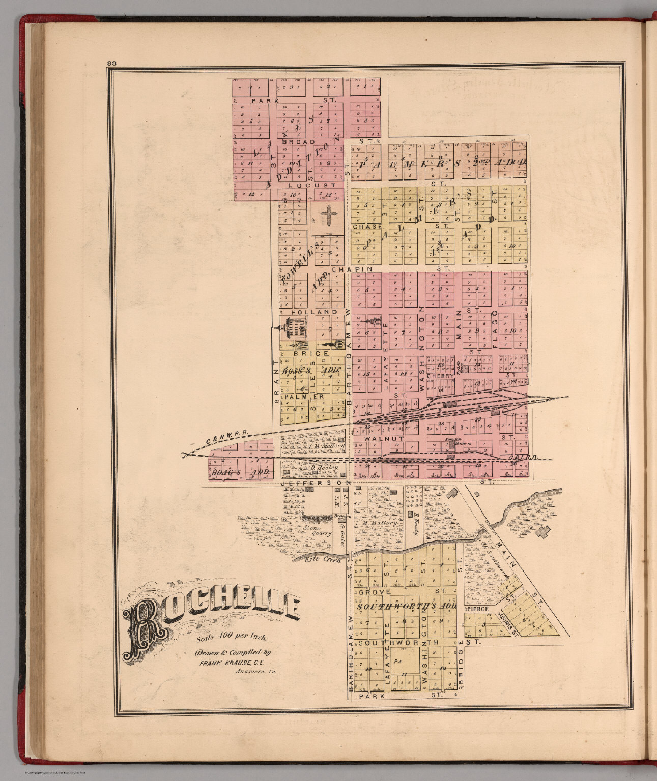 Rochelle, Illinois. - David Rumsey Historical Map Collection