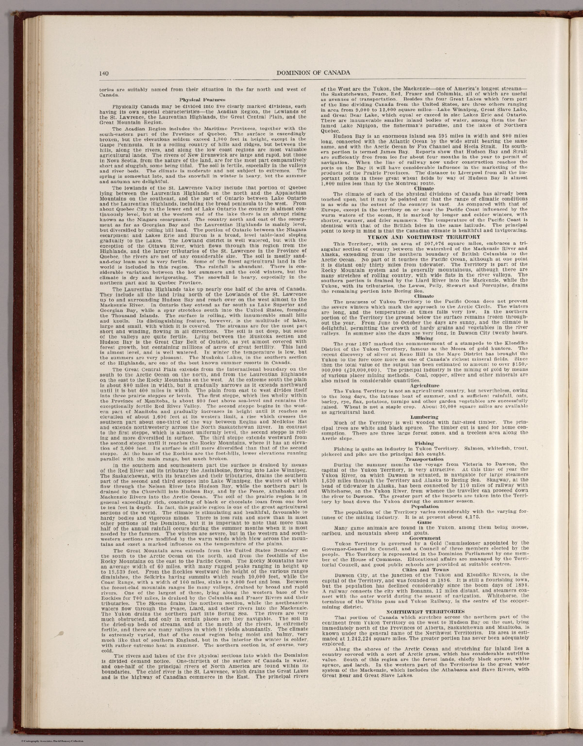 Text: Dominion of Canada (continued). - David Rumsey Historical Map ...