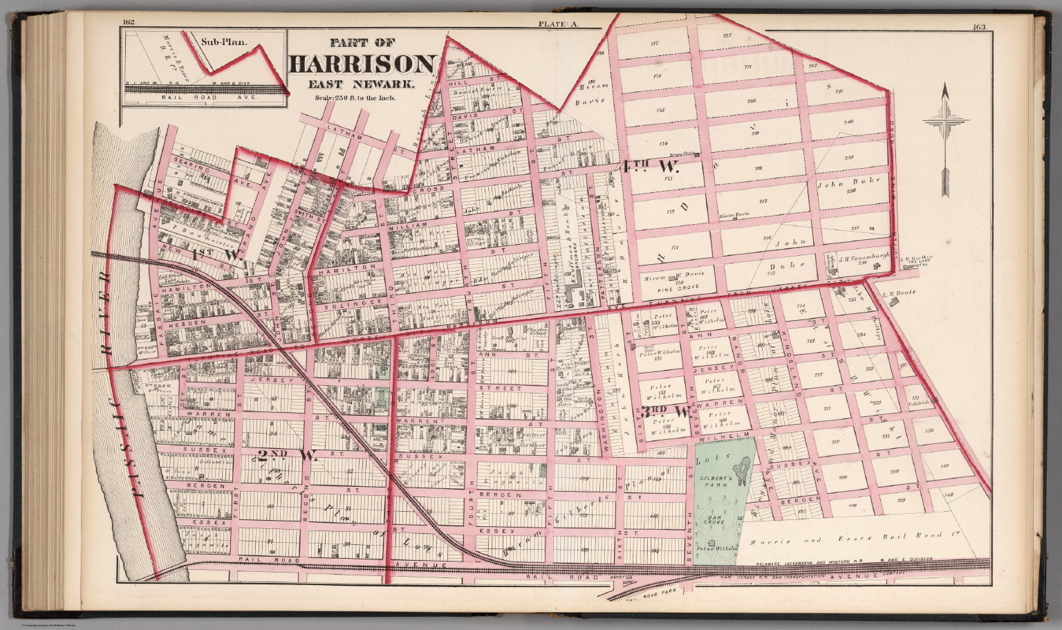 Part of Harrison East Newark - Plate A. - David Rumsey Historical Map ...