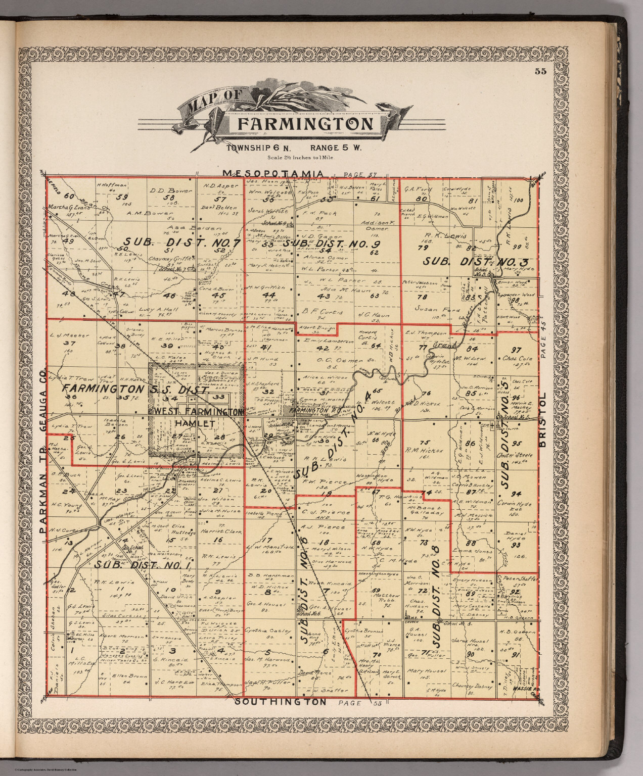 Farmington, Trumbull County, Ohio. - David Rumsey Historical Map Collection