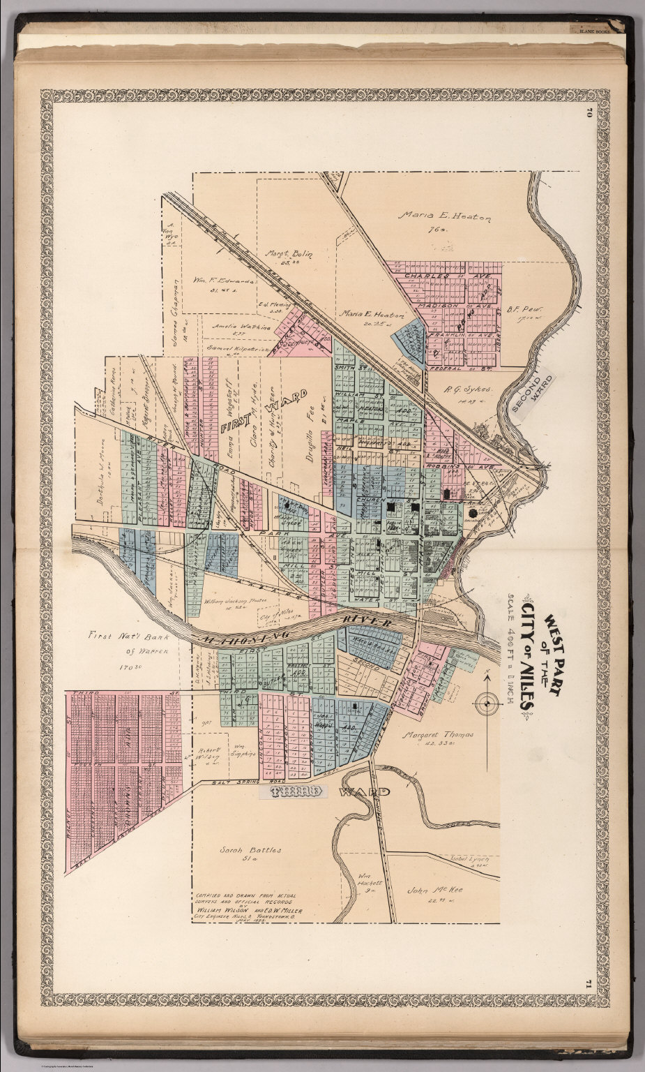 West Part of the City of Niles, Ohio. - David Rumsey Historical Map ...