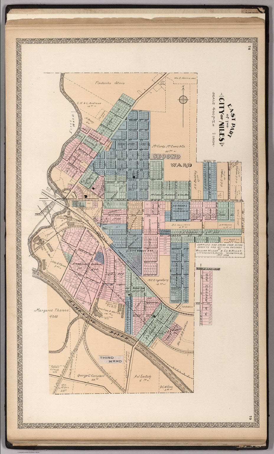 East Part of the City of Niles, Ohio. - David Rumsey Historical Map ...