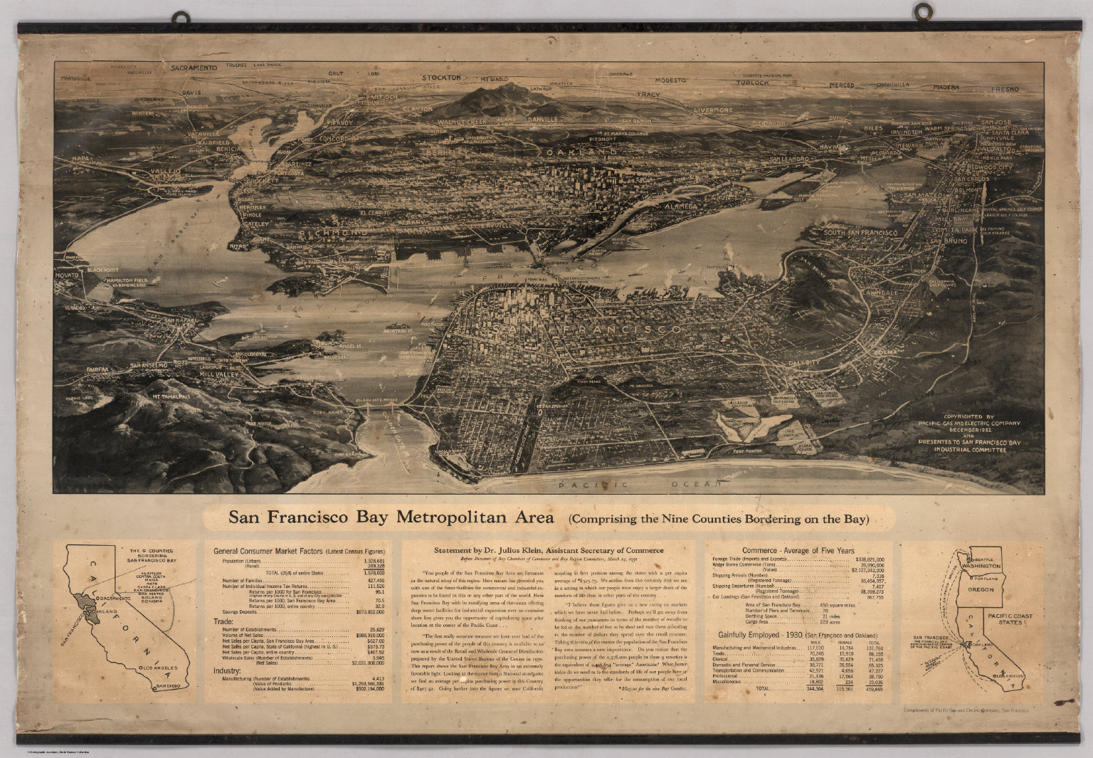 San Francisco Bay Metropolitan Area - David Rumsey Historical Map ...