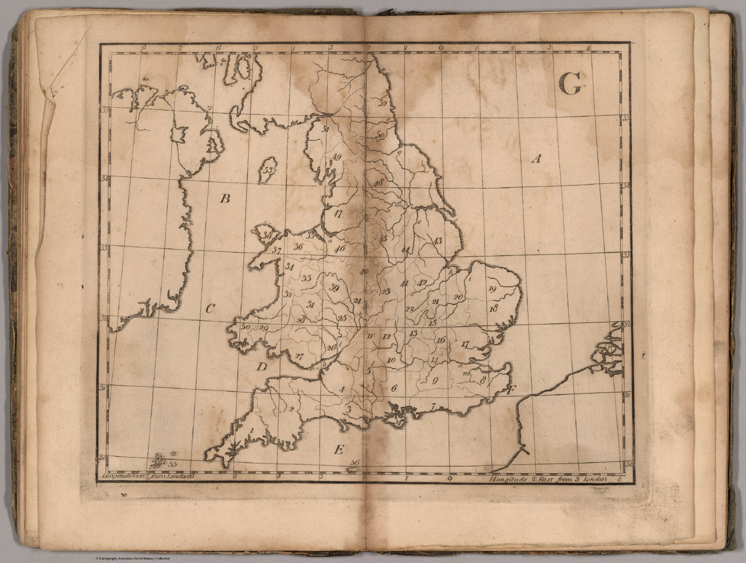 G: Untitled outline map of England - David Rumsey Historical Map Collection