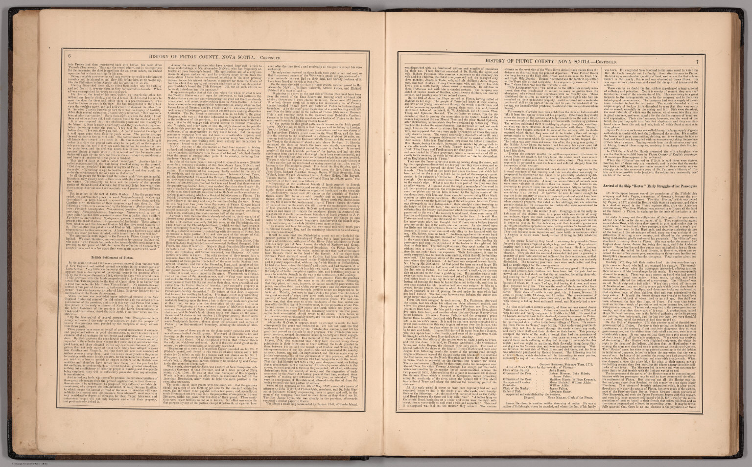 Text: History of Pictou County, Nova Scotia --- Continued. - David ...