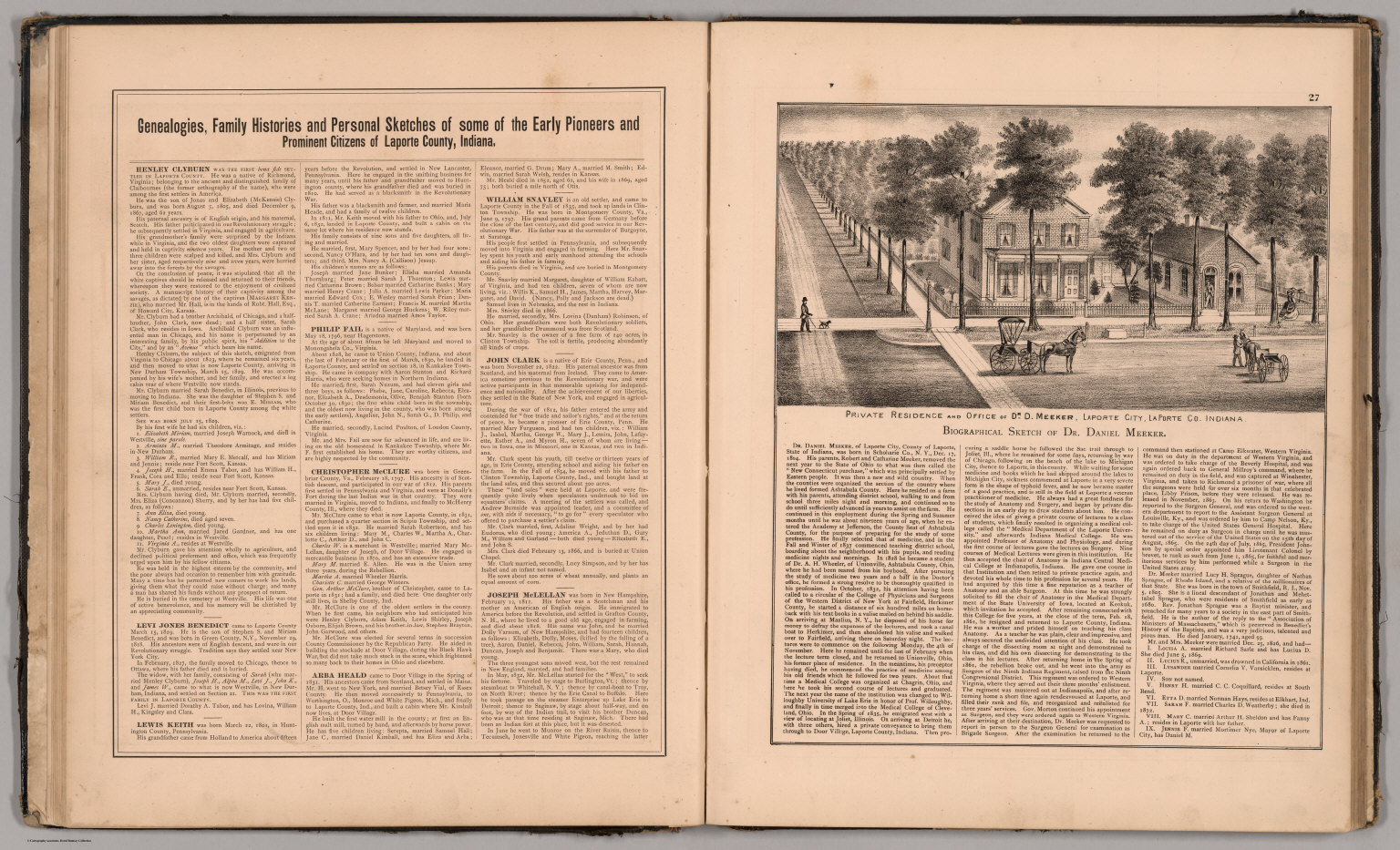 Text: Geneologies, Biographical Sketches of Pioneers and Citizens ...