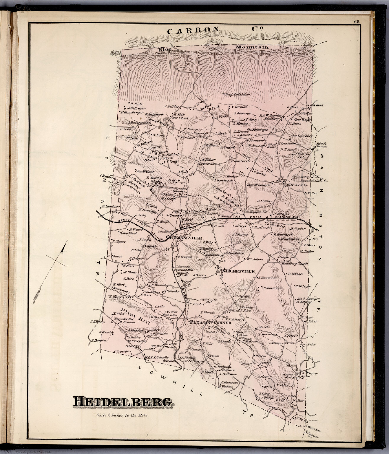 Heidelberg, Lehigh County, Pennsylvania.. - David Rumsey Historical Map ...