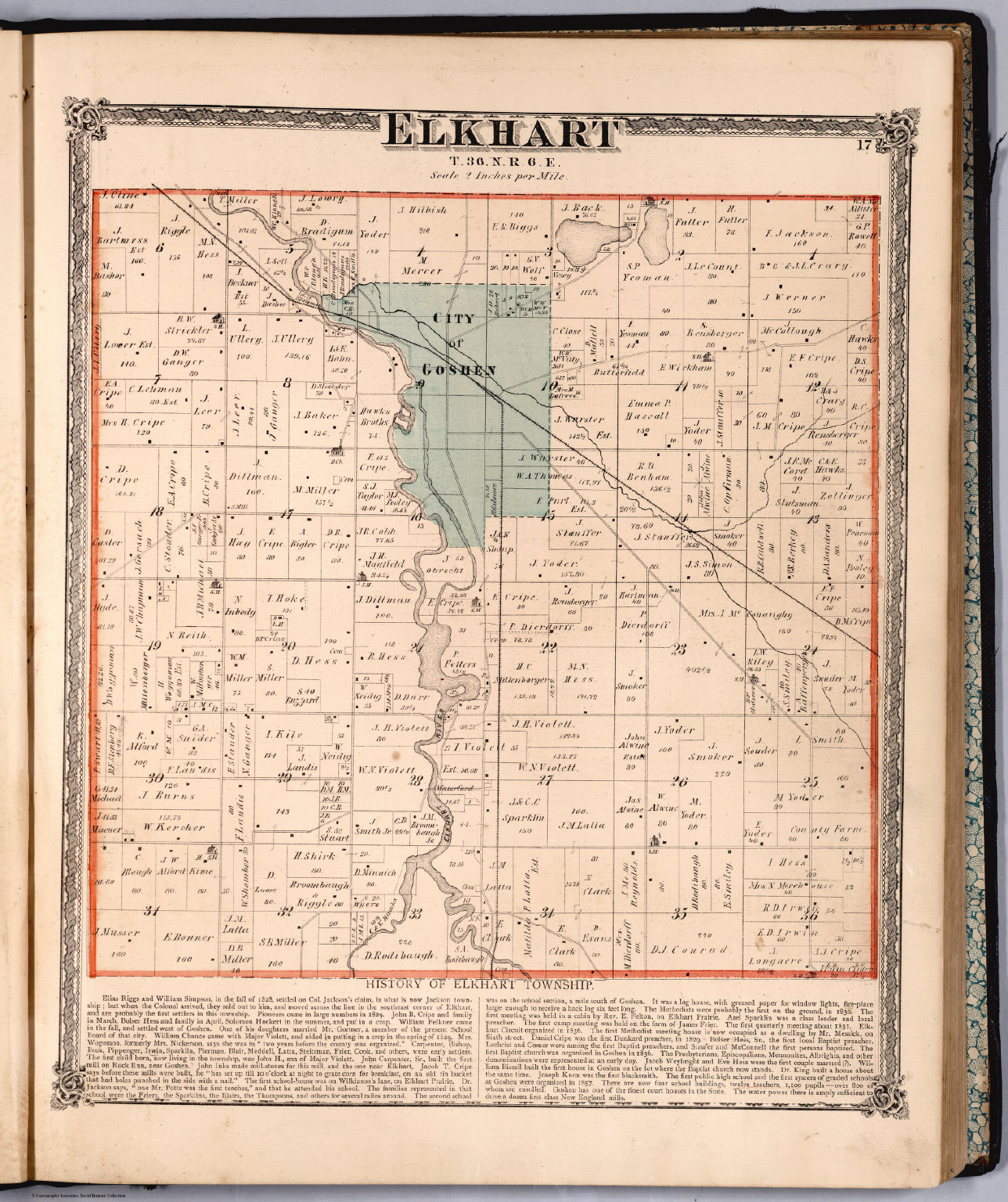 Elkhart Township, Elkhart County, Indiana. - David Rumsey Historical ...