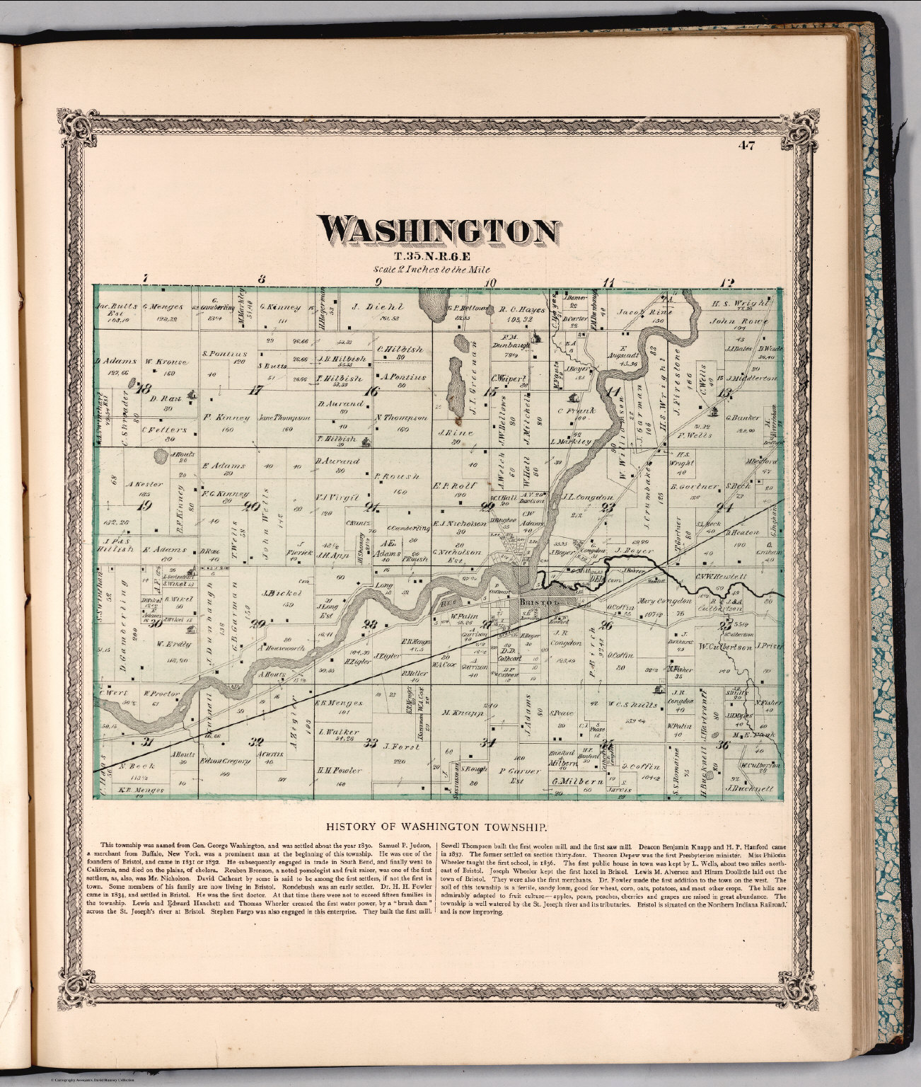 Washington Township, Elkhart County, Indiana. - David Rumsey Historical ...