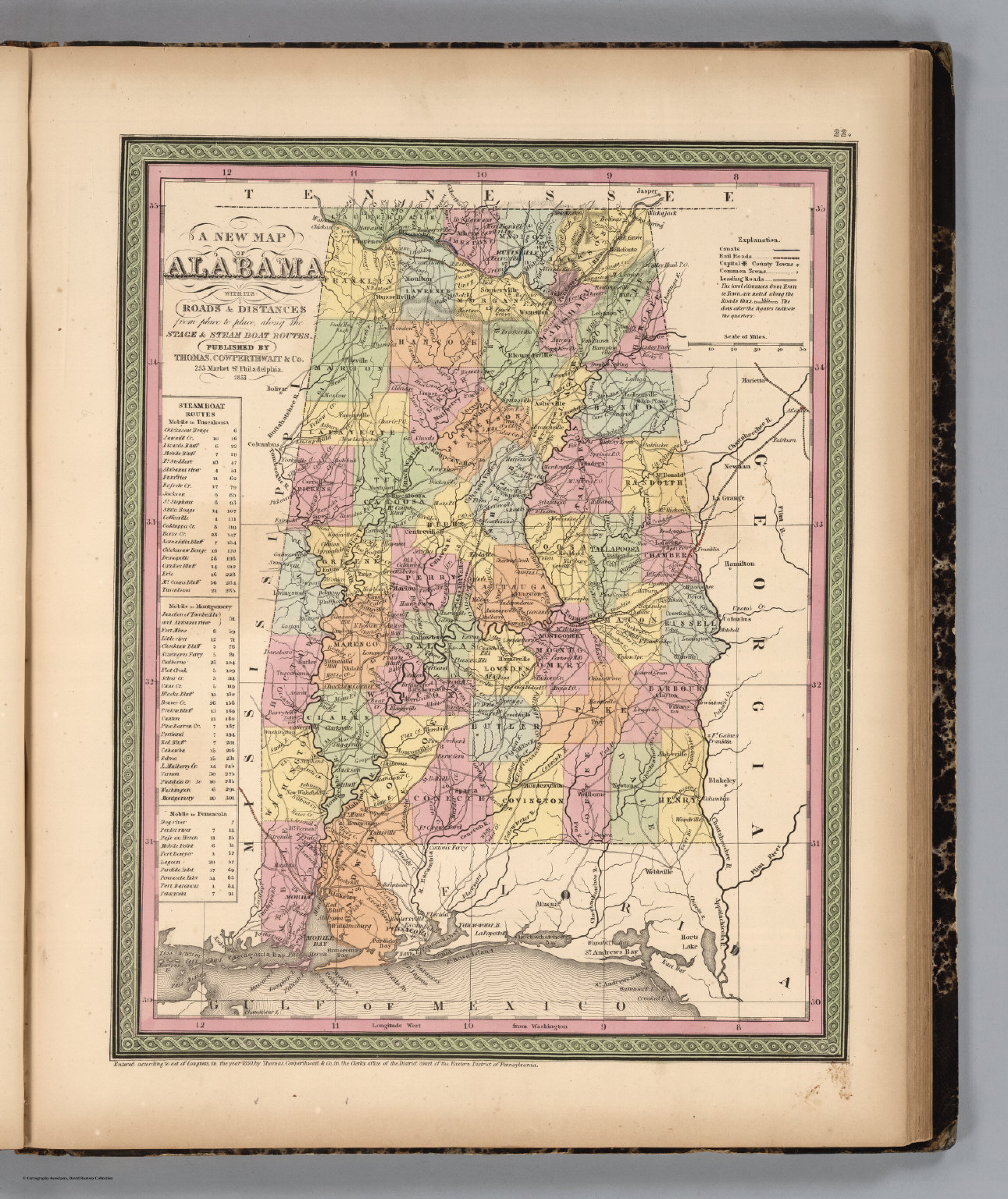 A New Map of Alabama - David Rumsey Historical Map Collection