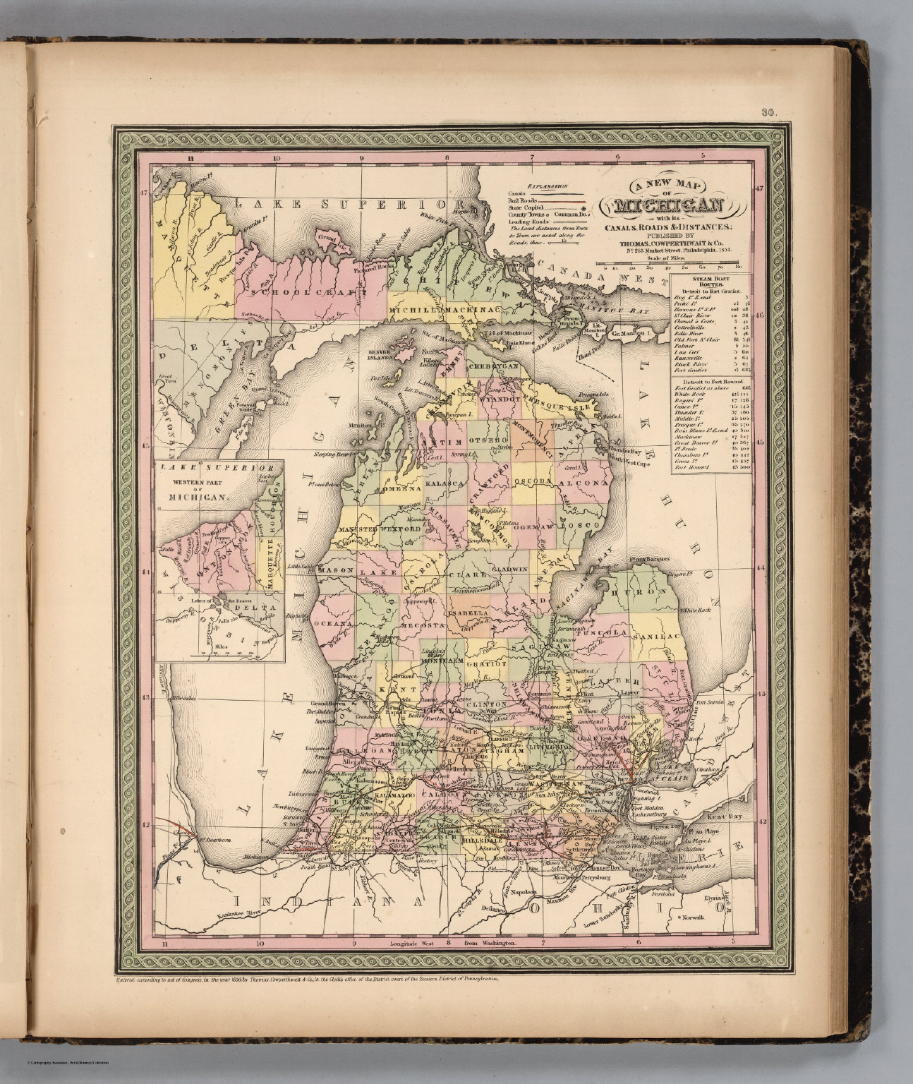 A New Map of Michigan - David Rumsey Historical Map Collection