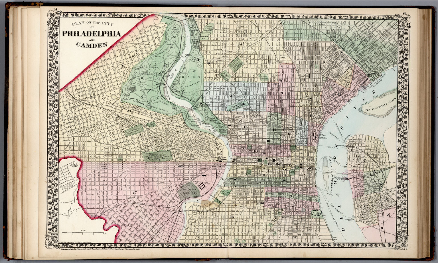 Plan of the city of Philadelphia and Camden - David Rumsey Historical ...
